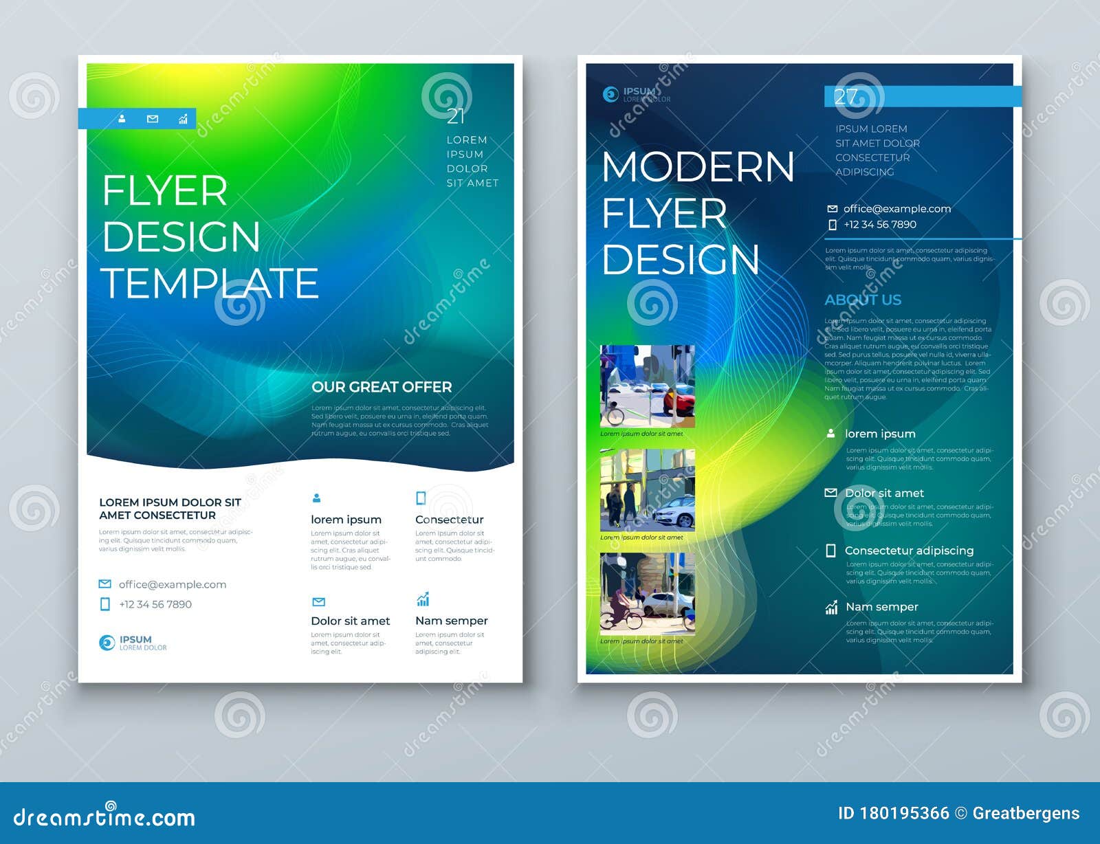 Liquid Abstract Flyer Design. Dark Fluid Dynamic Graphic Element for ...