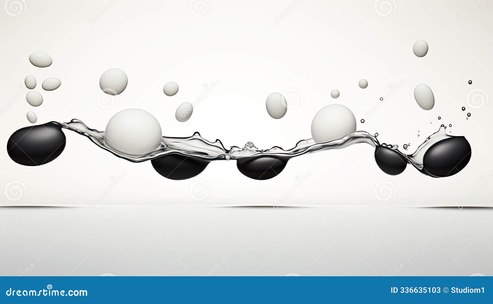 Liquid Abstract Form. Transparent Liquid in the Form of a Dynamic ...