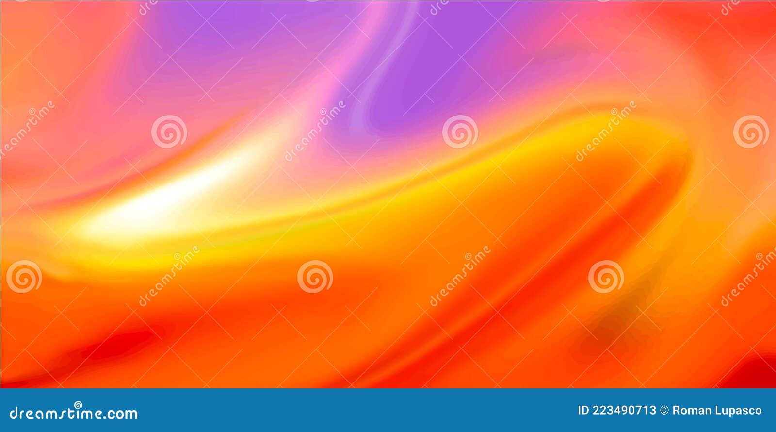 Liquid Abstract Gradient Concept Background Realistic Vector. Fluid Red ...