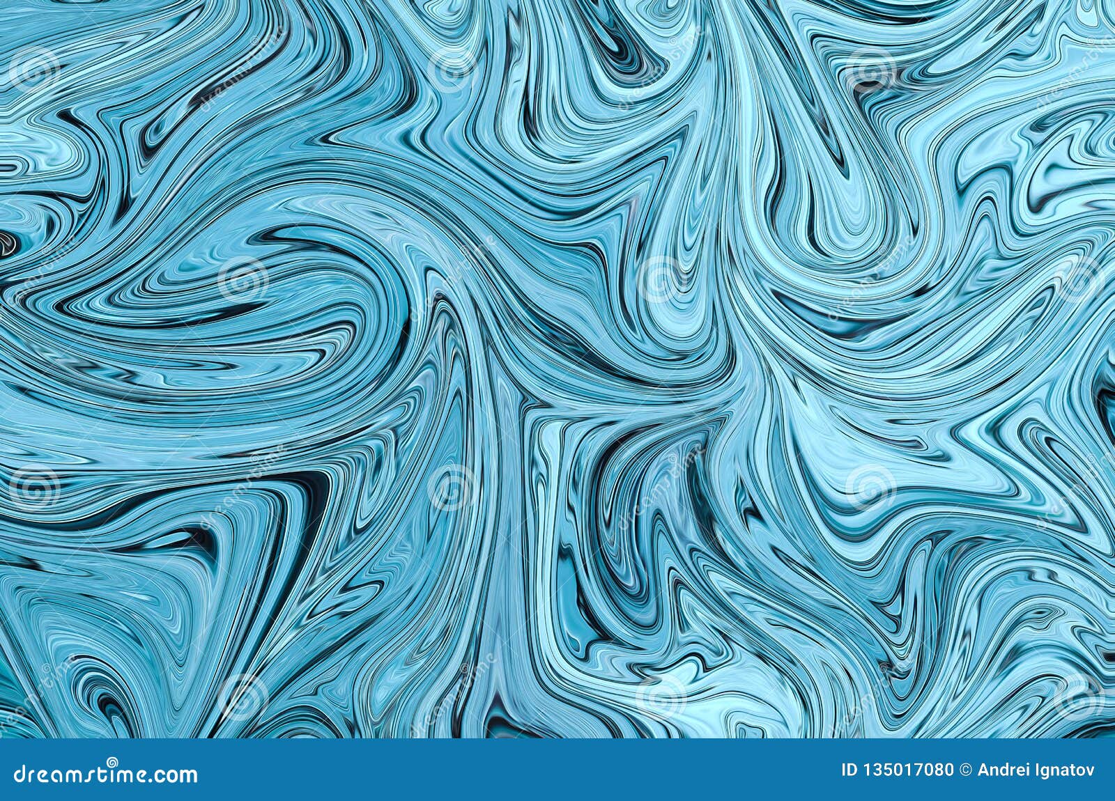 Liquid Abstract Ice Winter Pattern with Blue Graphics Color Art Form ...