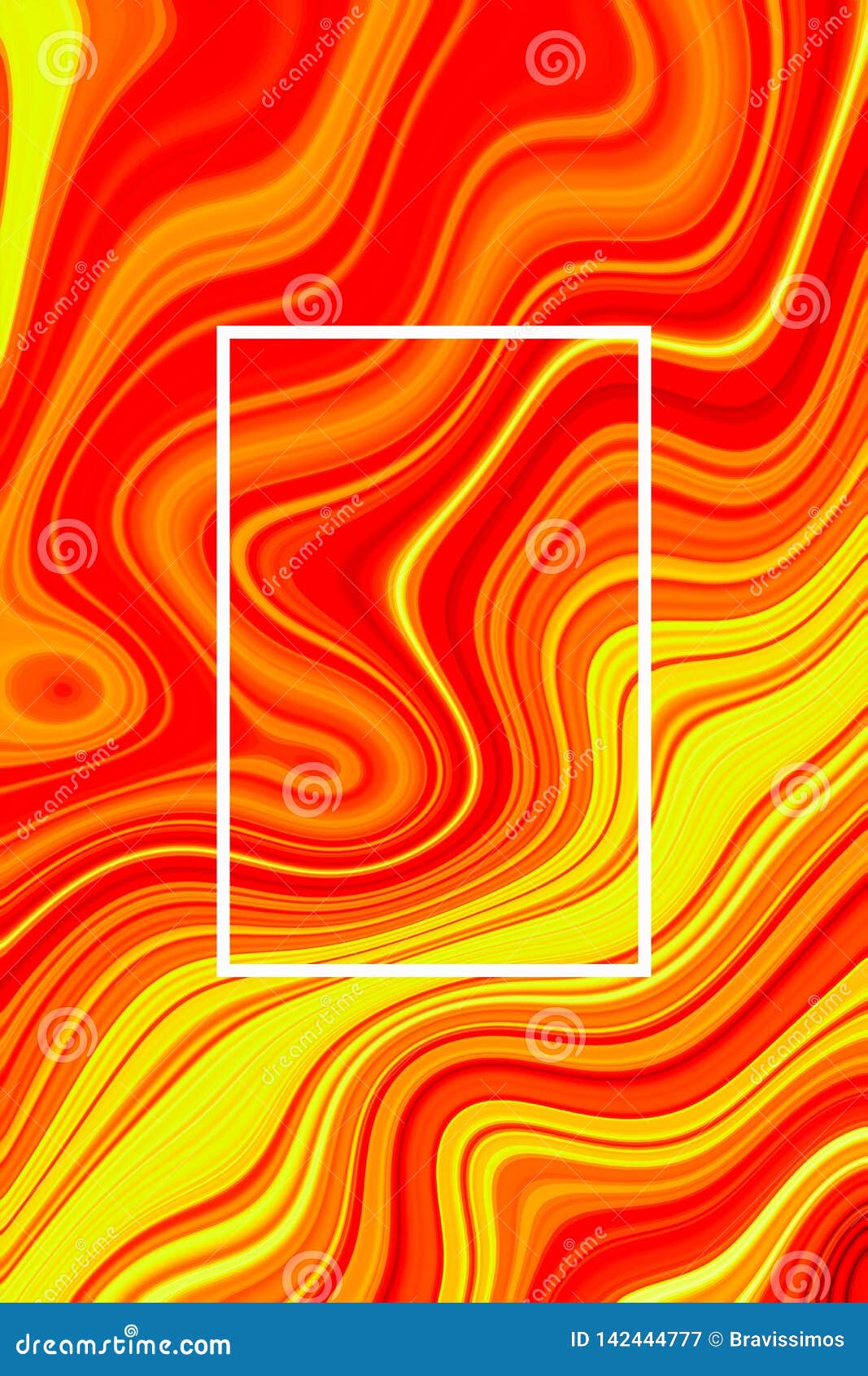 Liquid Abstract Orange Poster and Lava Background, Template Stock ...
