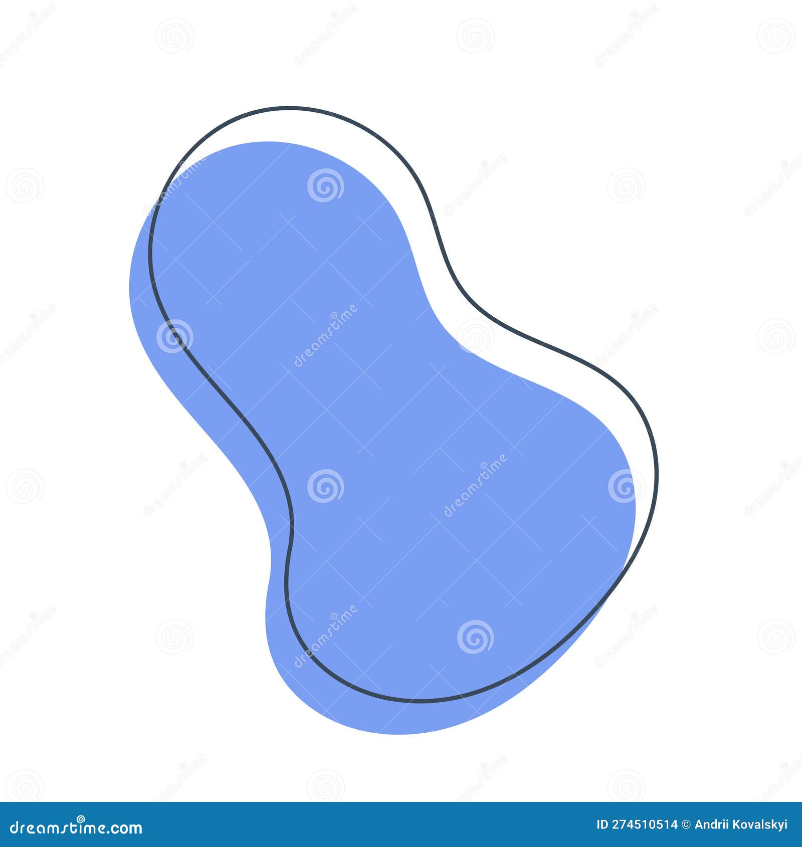 Liquid Abstract Shape. Isolated Flat Vector Background Illustration ...