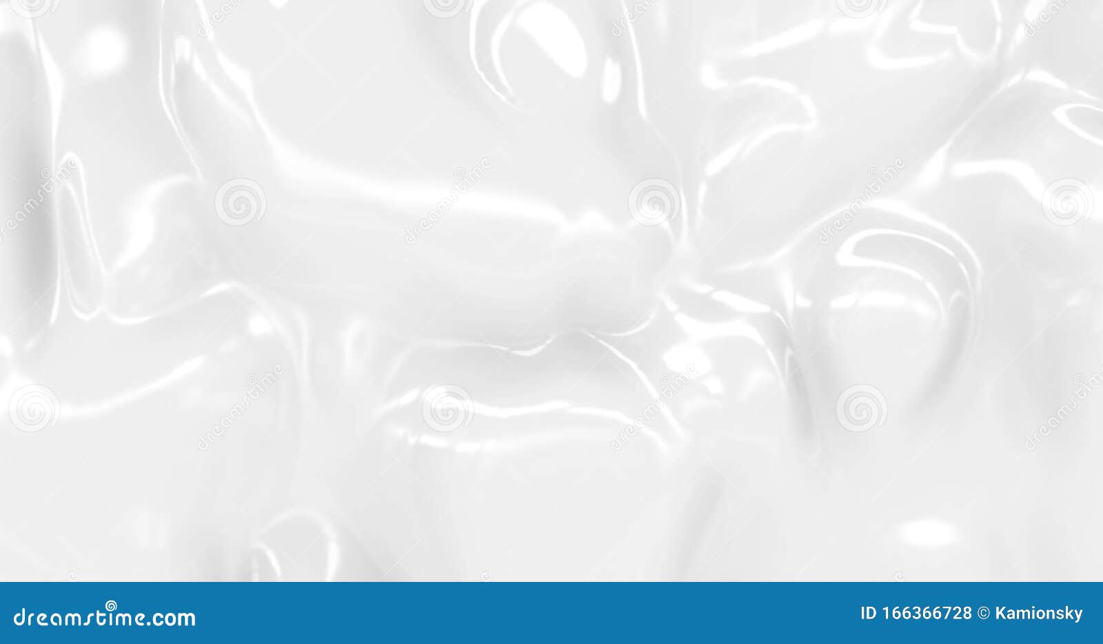 Liquid Abstract White Background. Smooth Glossy Texture 3D Rendering ...