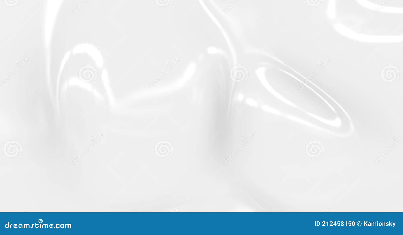 Liquid Abstract White Background. Smooth Glossy Texture 3D Rendering ...