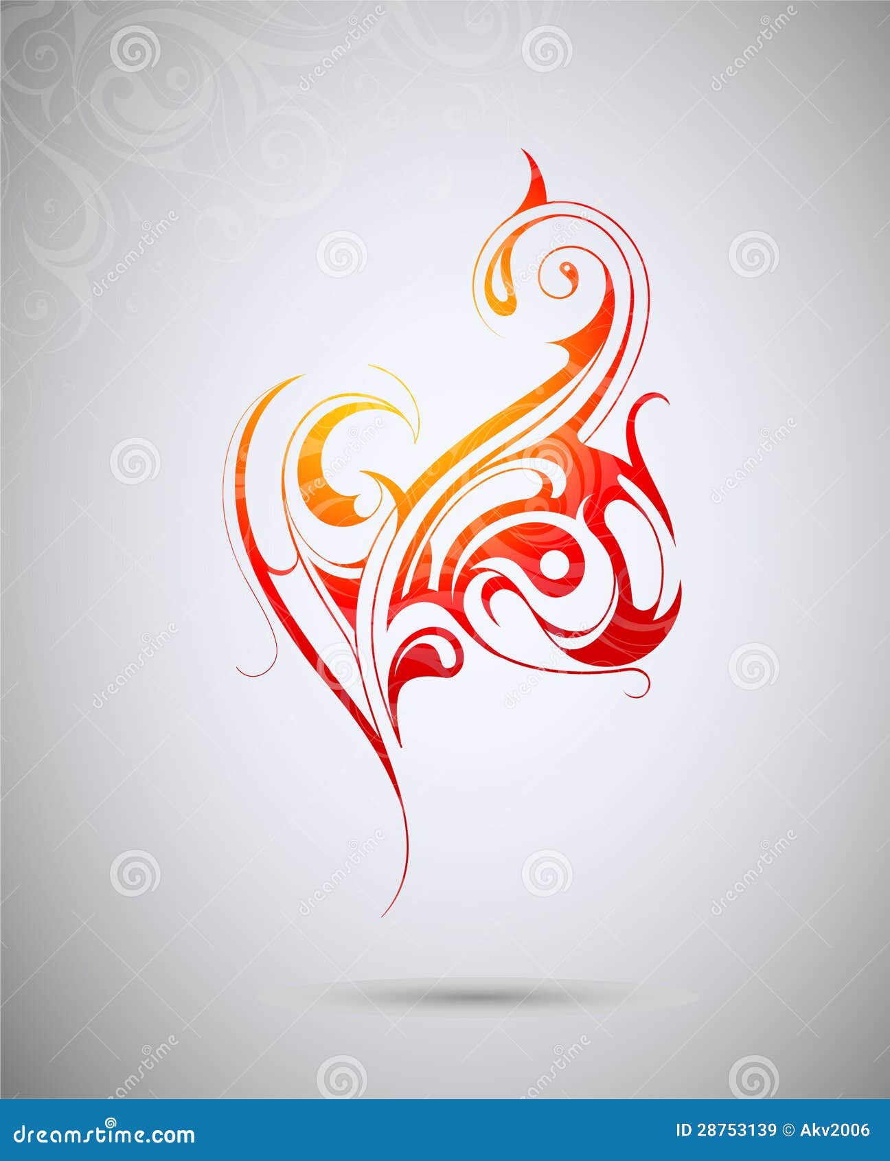 Liquid art tattoo stock vector. Illustration of template - 28753139