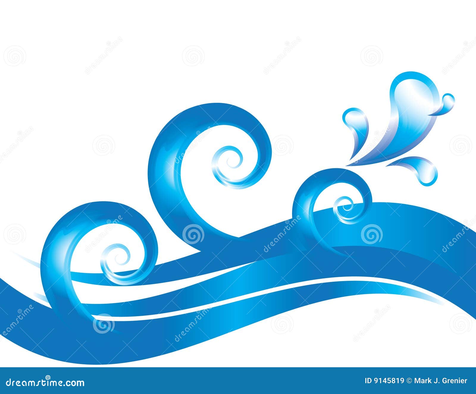 Liquid Assets stock vector. Illustration of flow, surf - 9145819