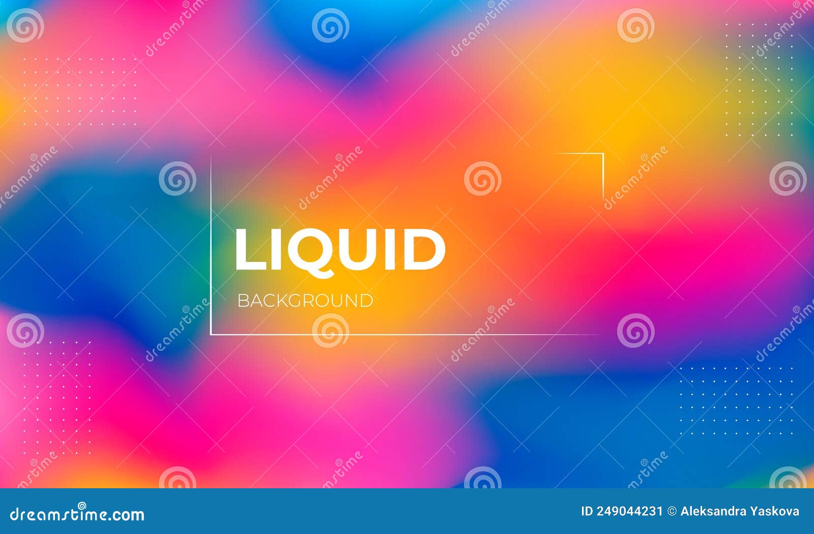 Liquid Background with Dots for Banner, Posters. Vector Illustration ...