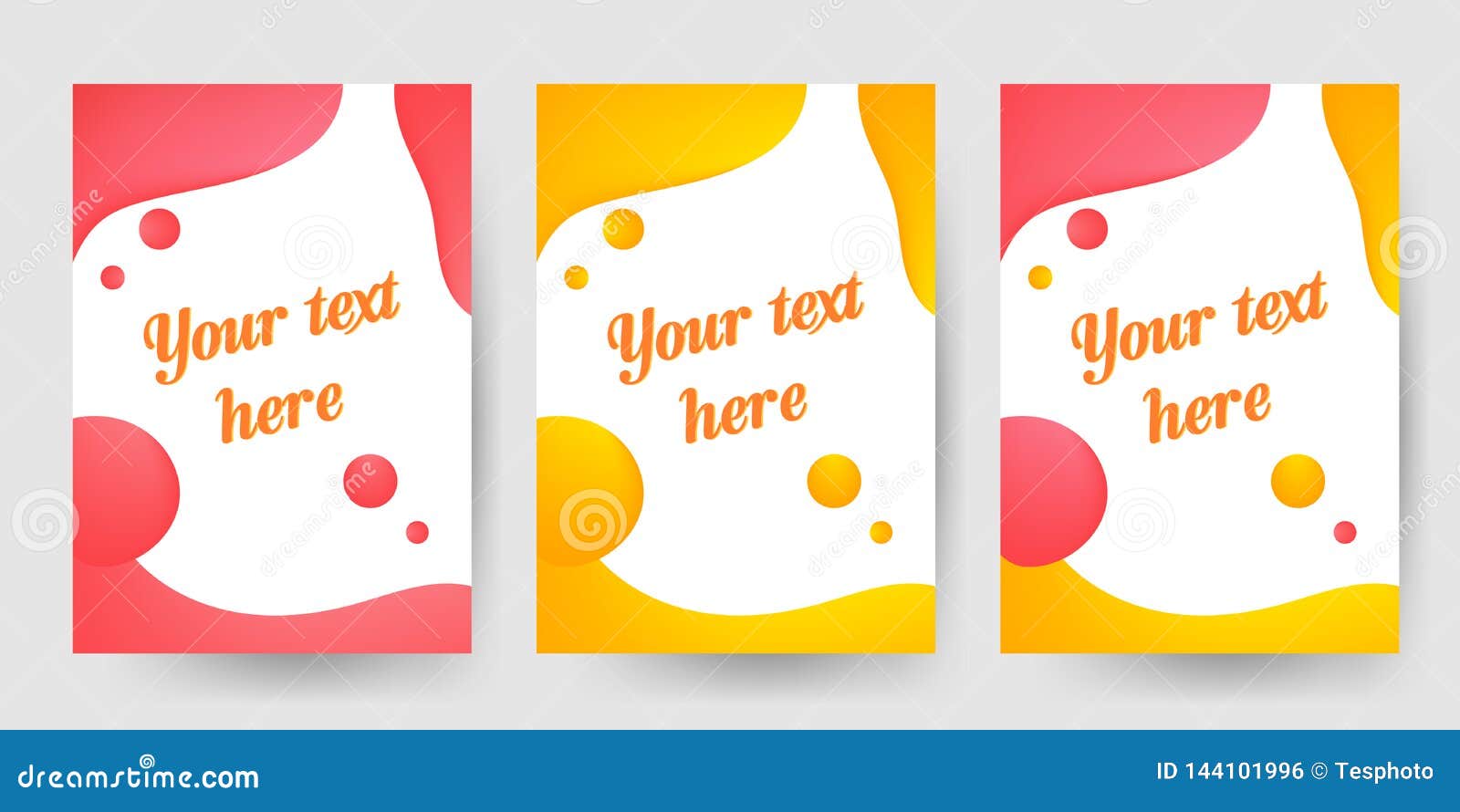 Liquid Banner Design. Colored Template for Promotion. Vector ...
