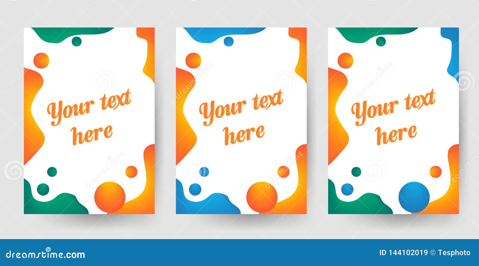 Liquid Banner Design. Colored Template for Promotion. Vector ...