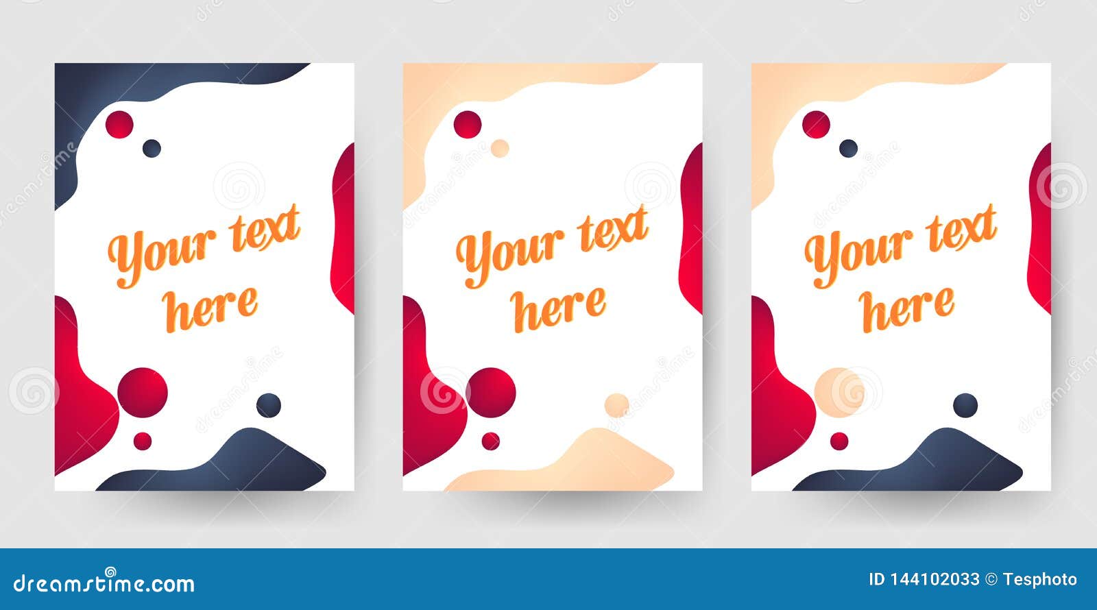 Liquid Banner Design. Colored Template for Promotion. Vector ...