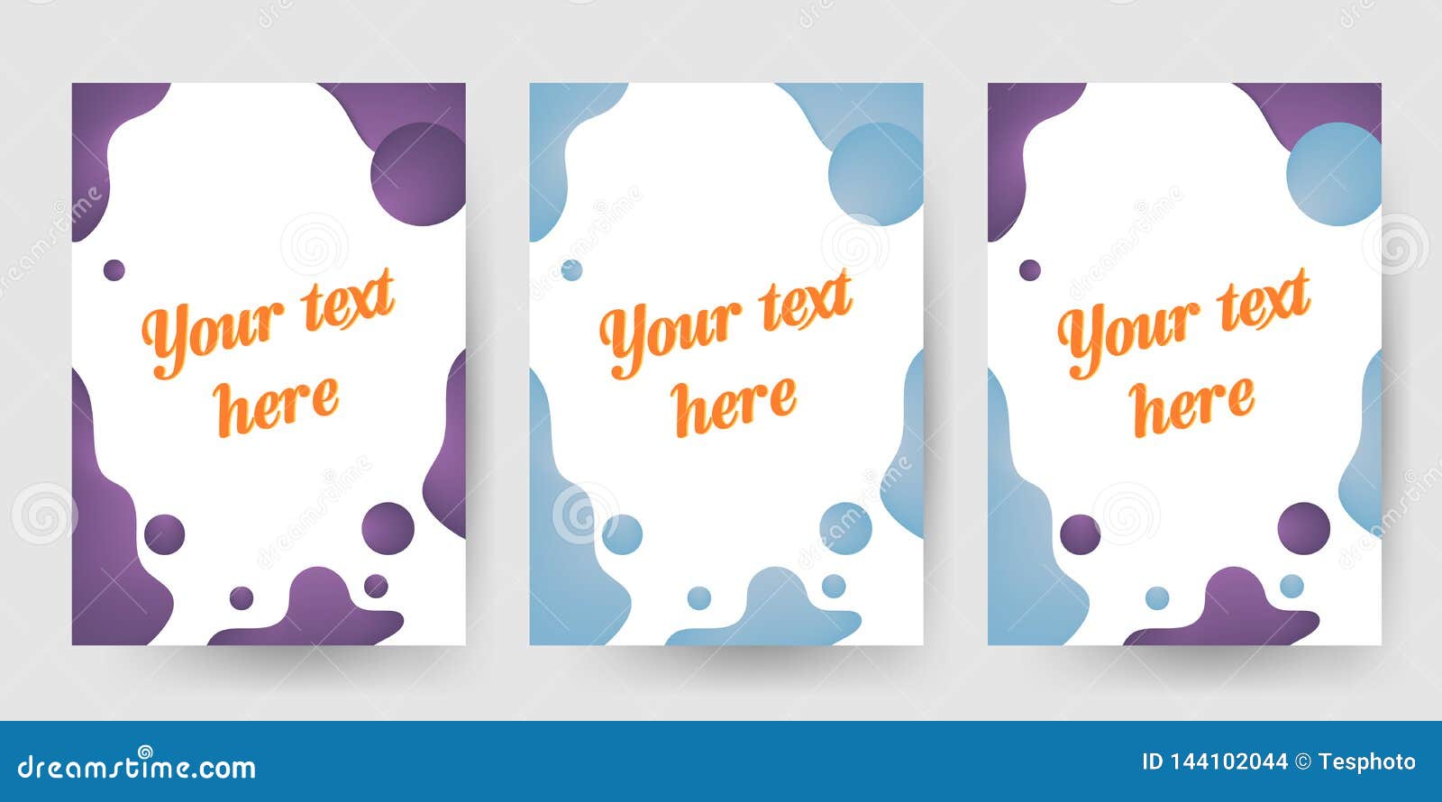 Liquid Banner Design. Colored Template for Promotion. Vector ...