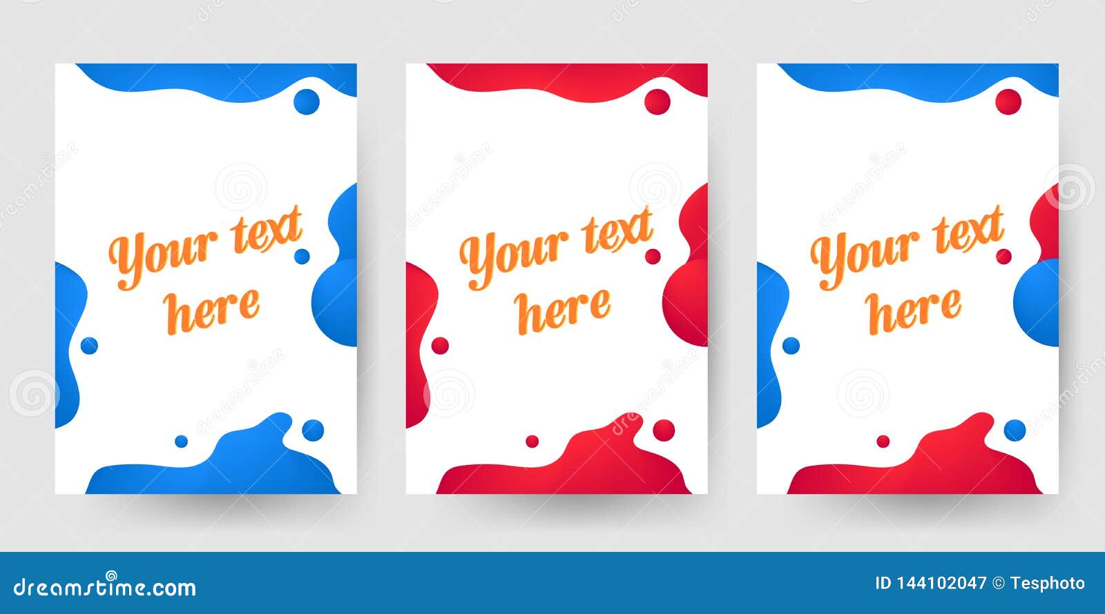 Liquid Banner Design. Colored Template for Promotion. Vector ...