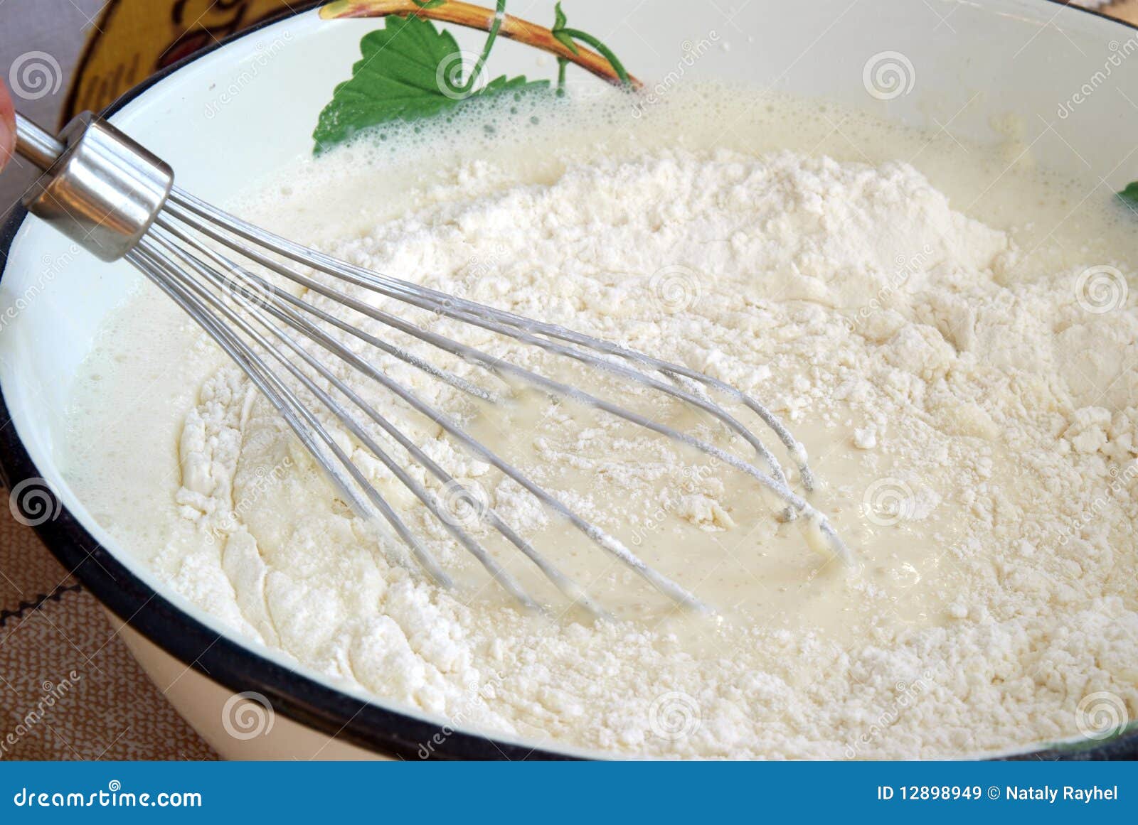 Liquid batter stock image. Image of preparation, baker - 12898949