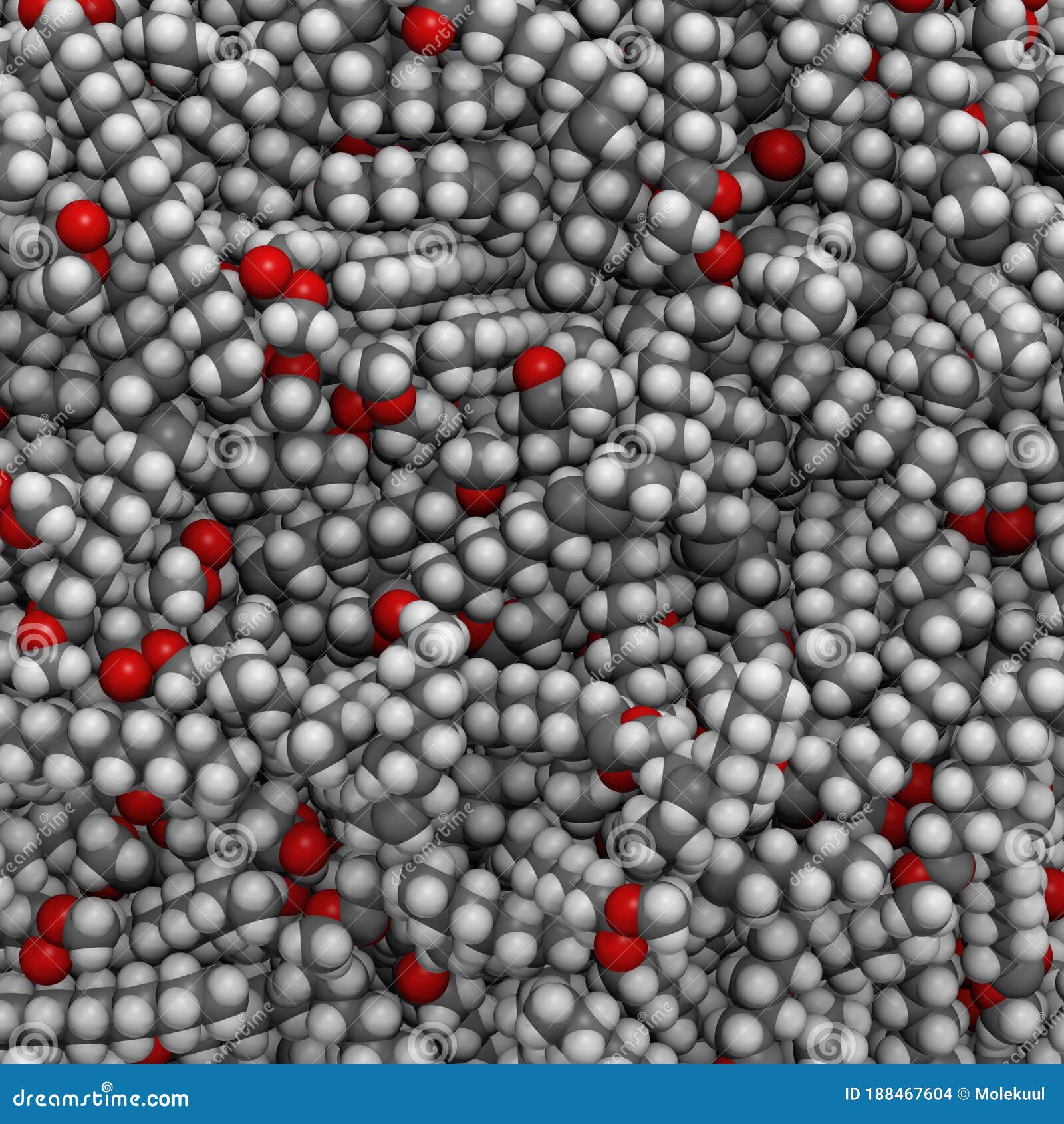 Liquid Biodiesel, Molecular Composition. Simplified Model, Composed of ...