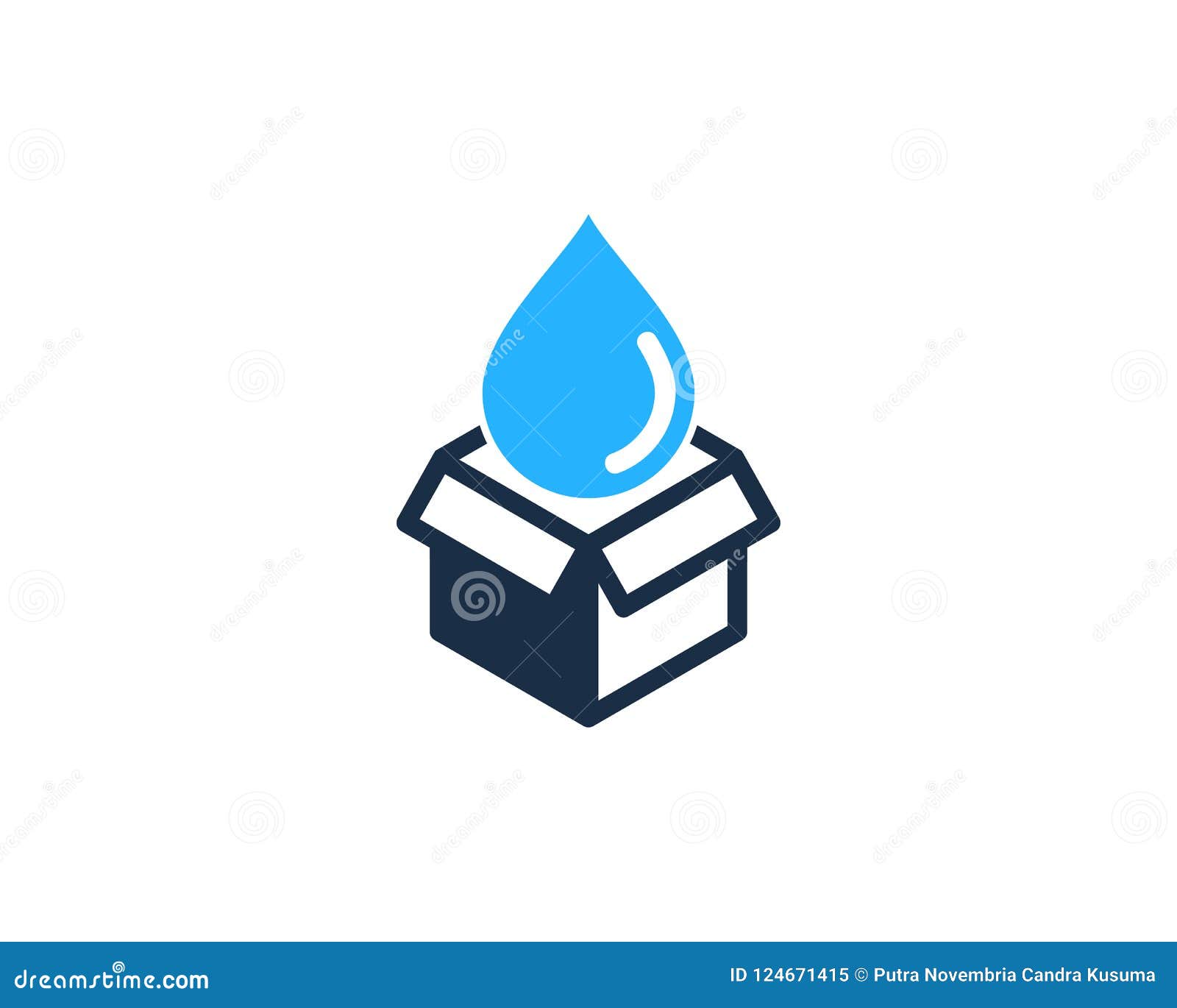 Liquid Box Logo Icon Design Stock Vector - Illustration of business ...