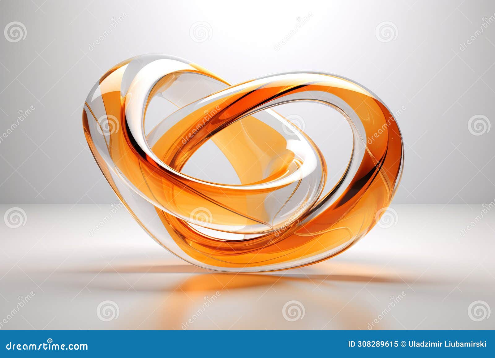 Liquid Bright Infinity Sign on a White Background. Generated by ...