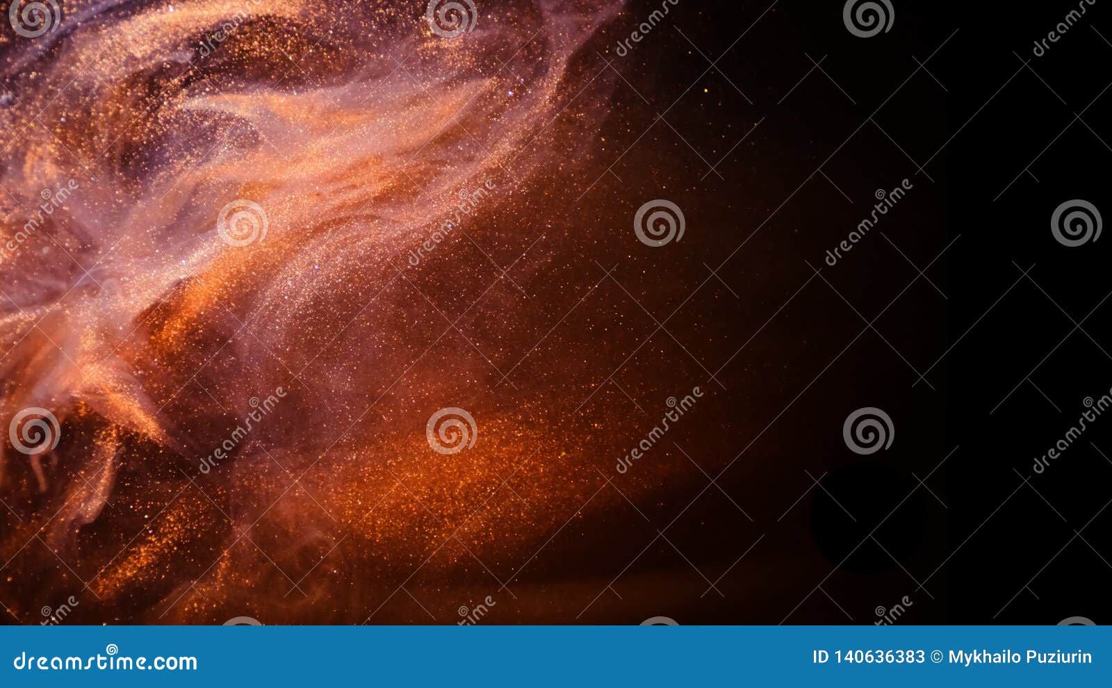 Liquid Brilliant Metallic Bronze Paint. Absrtact Background Stock Image ...