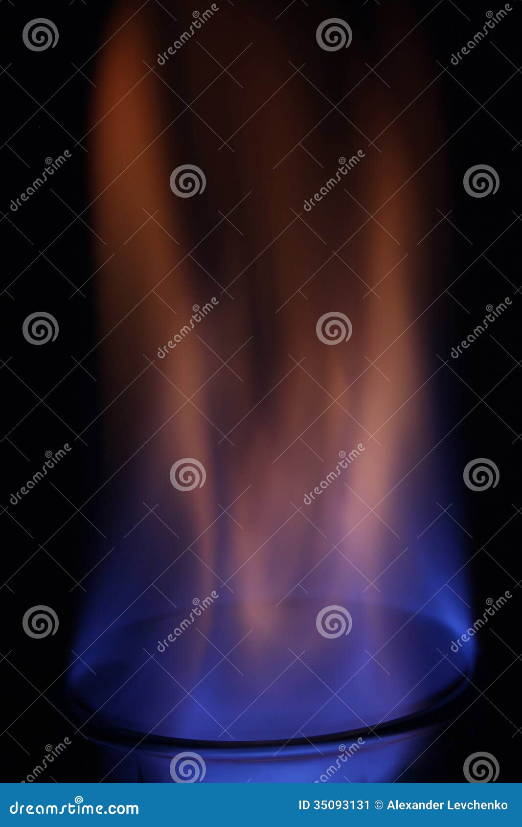 Liquid burning blue flame stock image. Image of teaching - 35093131