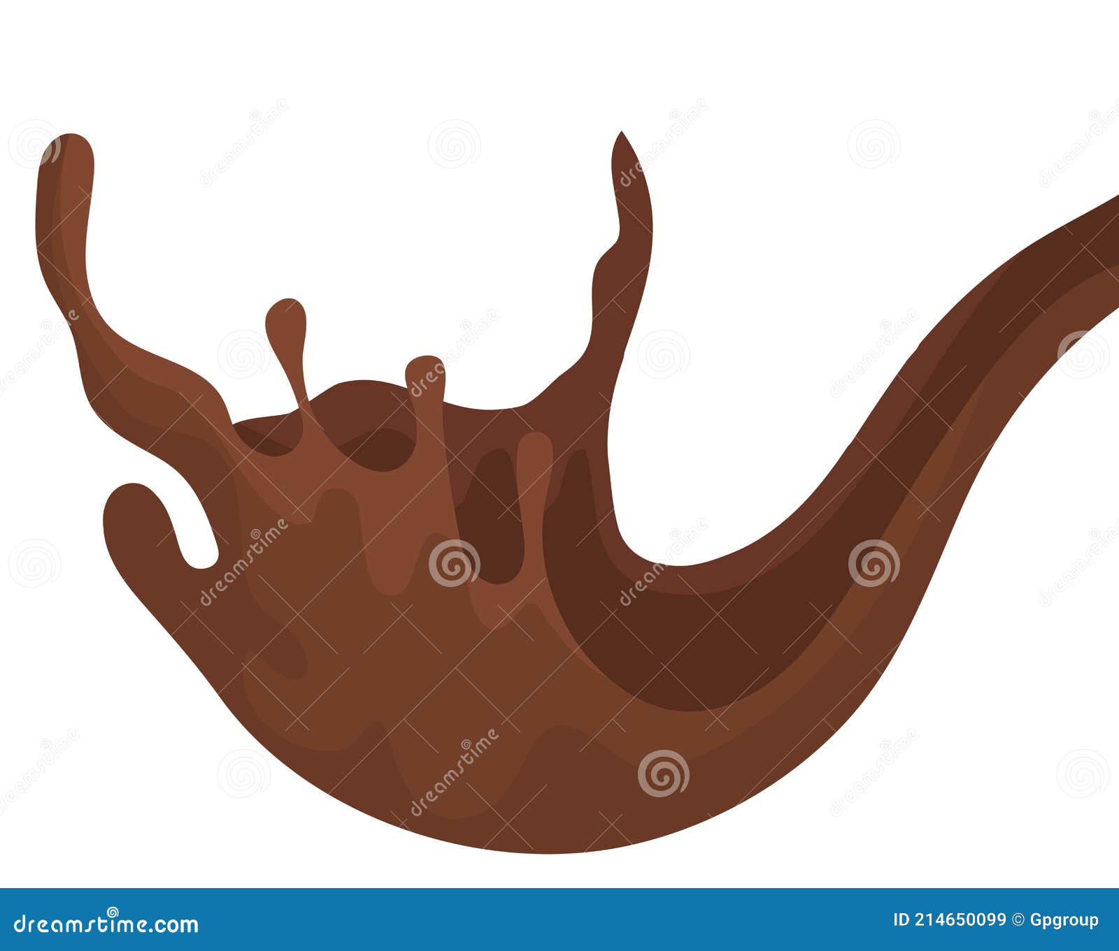 Liquid cacao illustration stock vector. Illustration of smell - 214650099