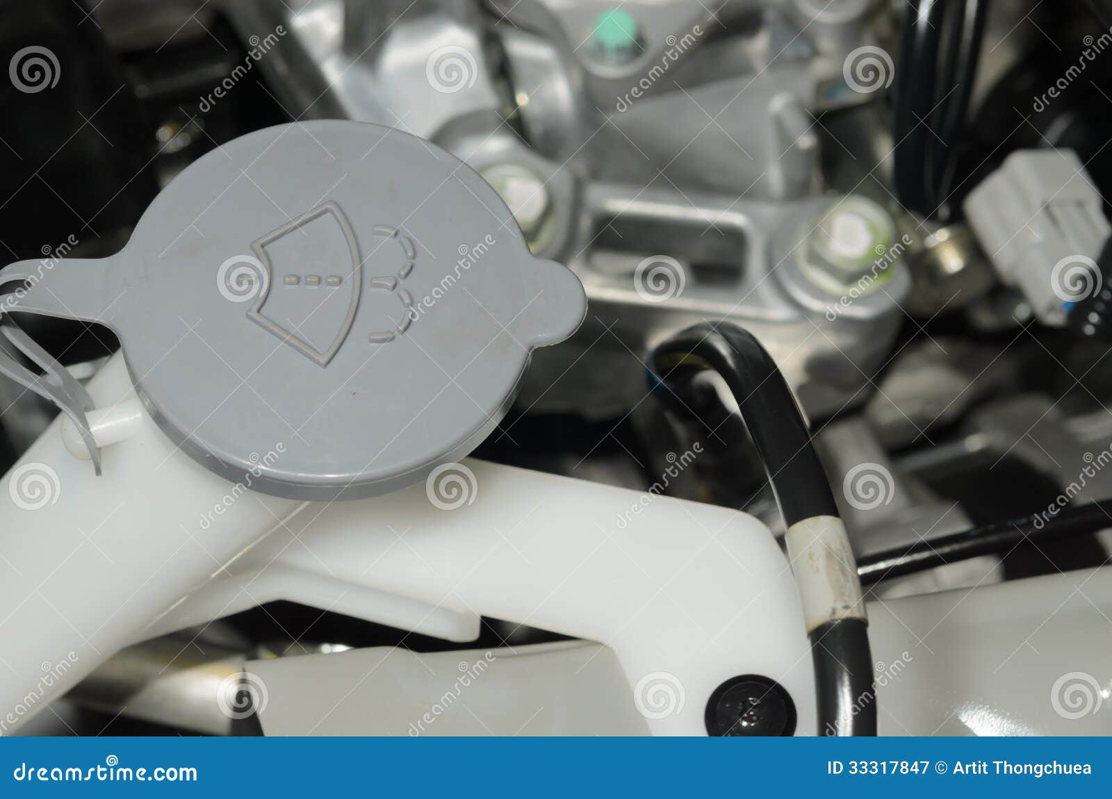 Liquid Caps Inside a Car Engine Stock Image - Image of cool, gallon ...