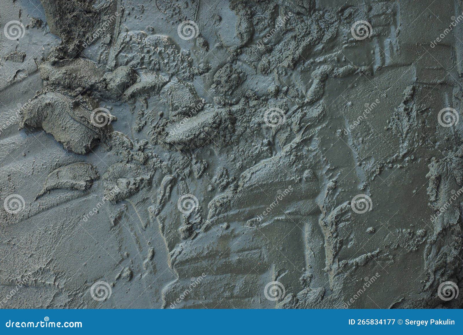 Liquid Cement Solution. View from Top. Close-up Building Material ...