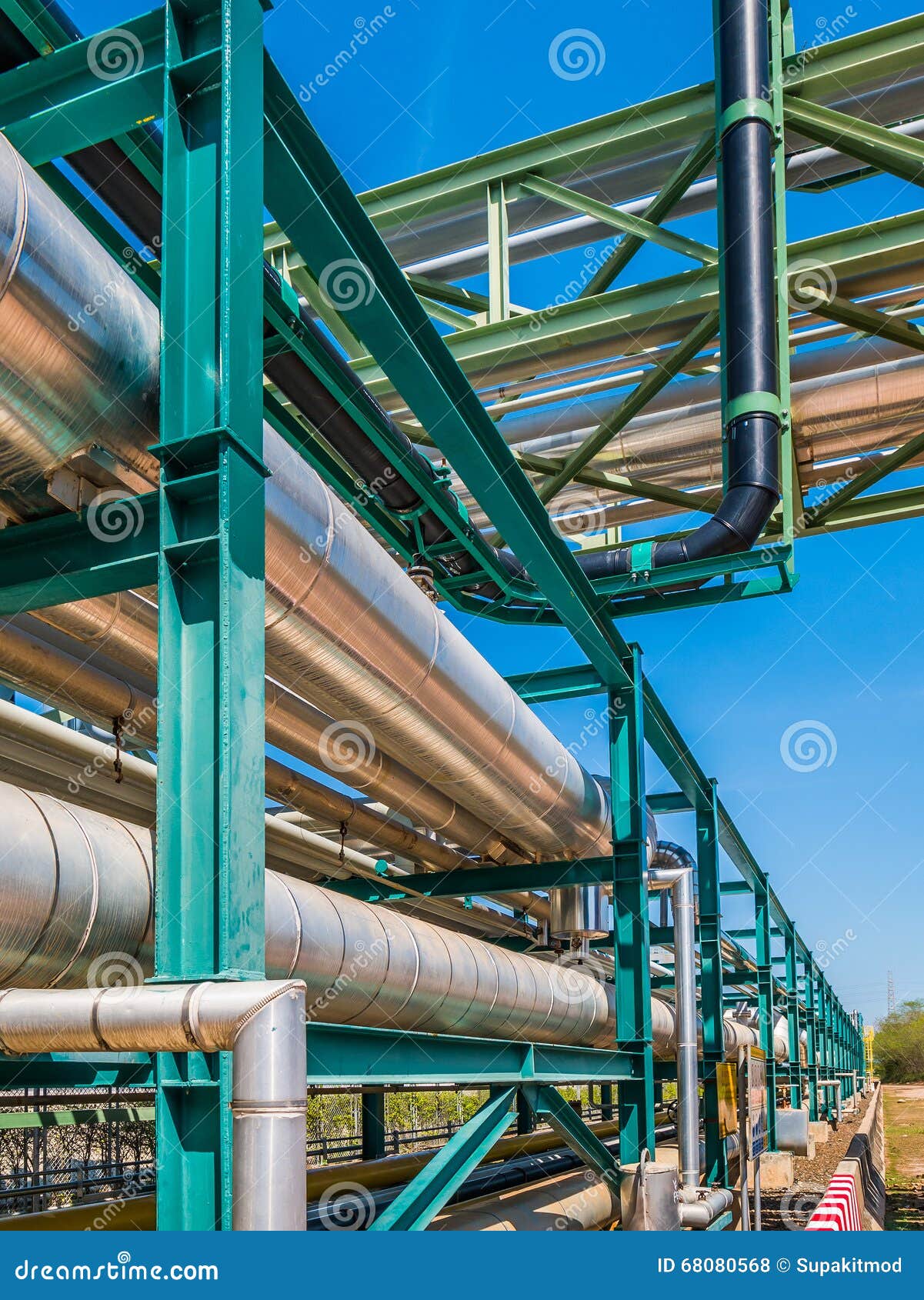 Liquid and Chemical Pipe Line Transfer Stock Photo - Image of equipment ...