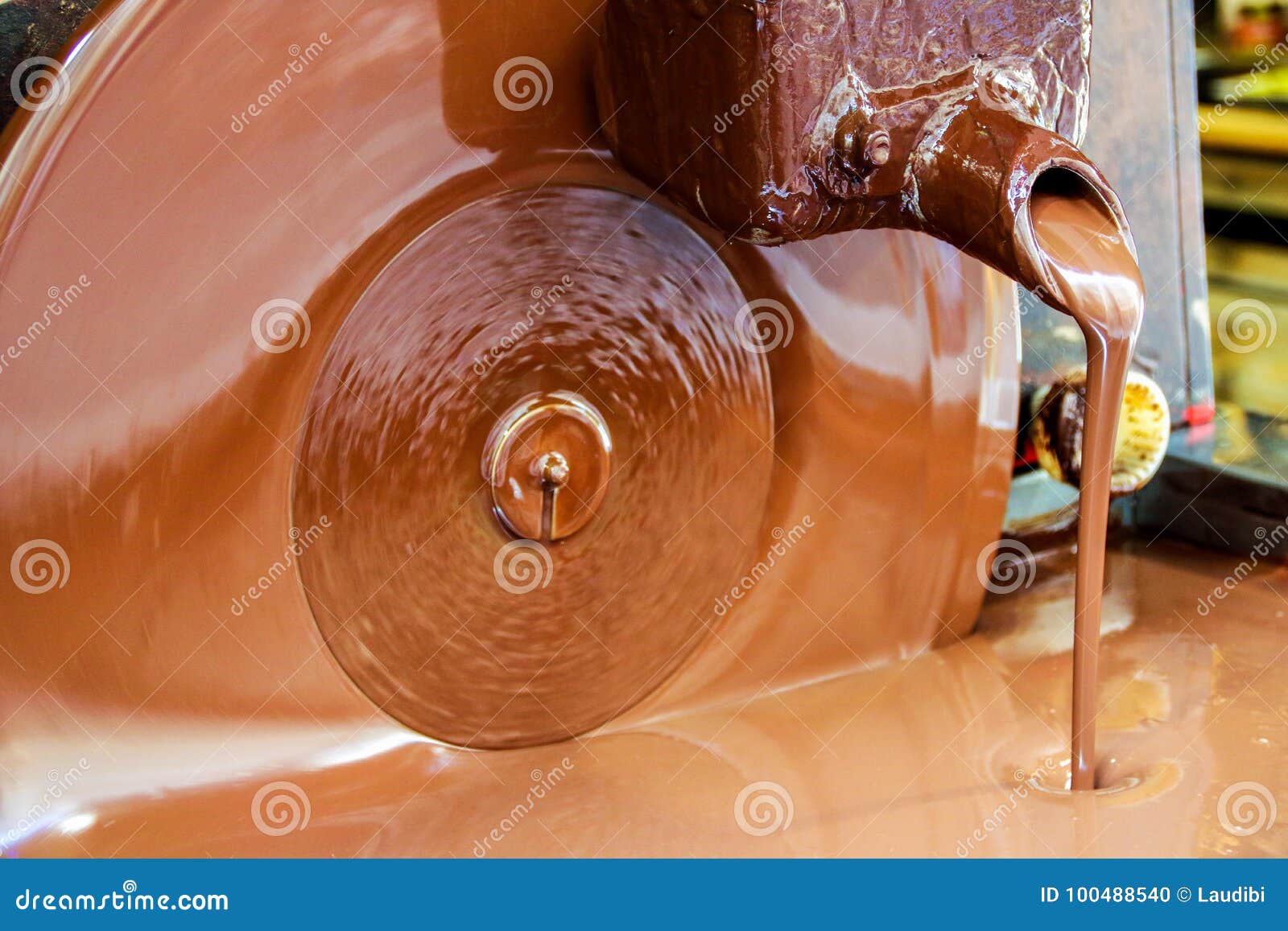 Liquid chocolate stock photo. Image of mixing, delicious - 100488540