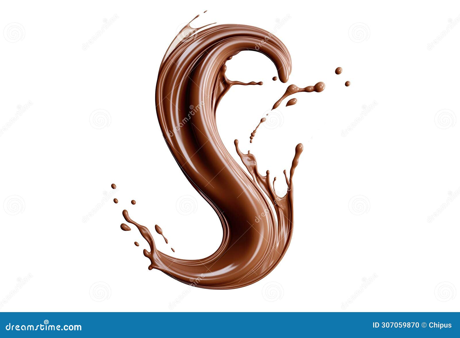 Liquid Chocolate. Milk Chocolate Splash. Milk and Chocolate Flow. Stock ...