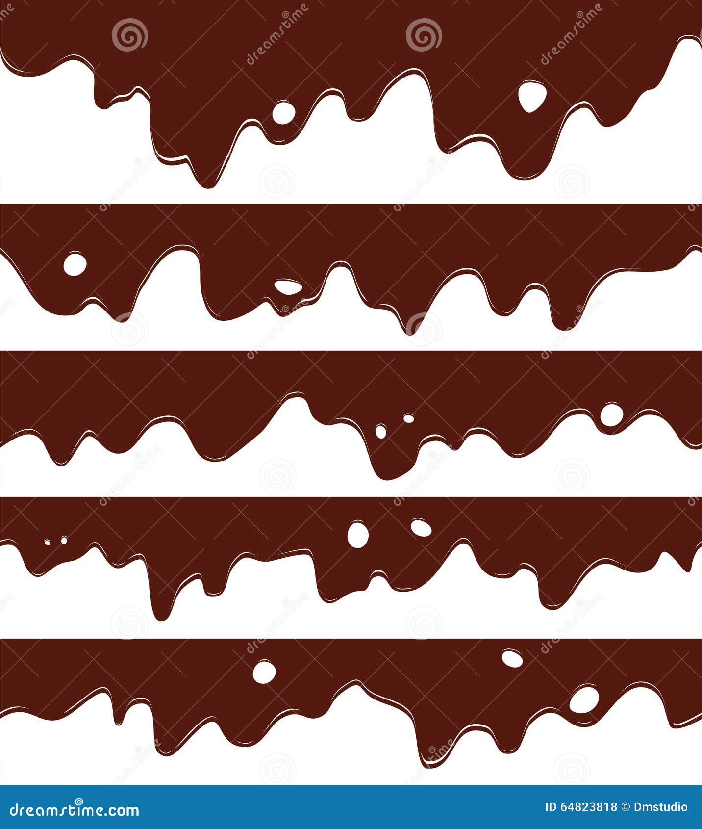 Liquid chocolate, vector stock vector. Illustration of abstract - 64823818