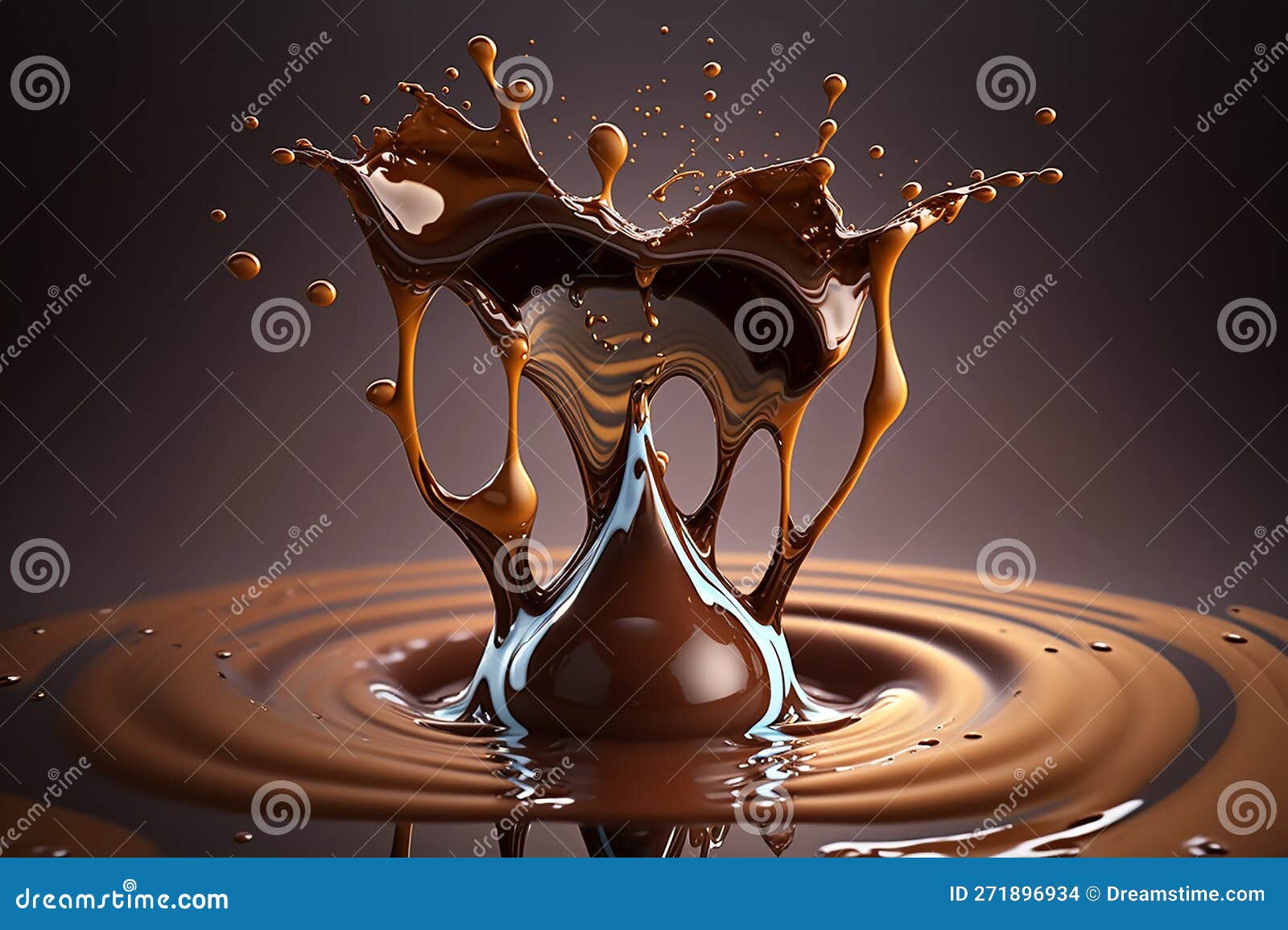 Liquid Chocolate, Splashes of Chocolate, Drips, Drops of Chocolate ...