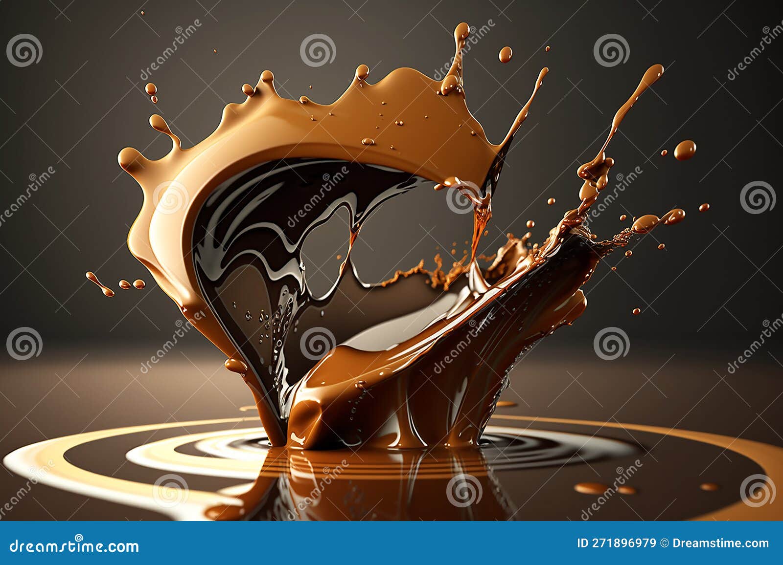 Liquid Chocolate, Splashes of Chocolate, Drips, Drops of Chocolate ...