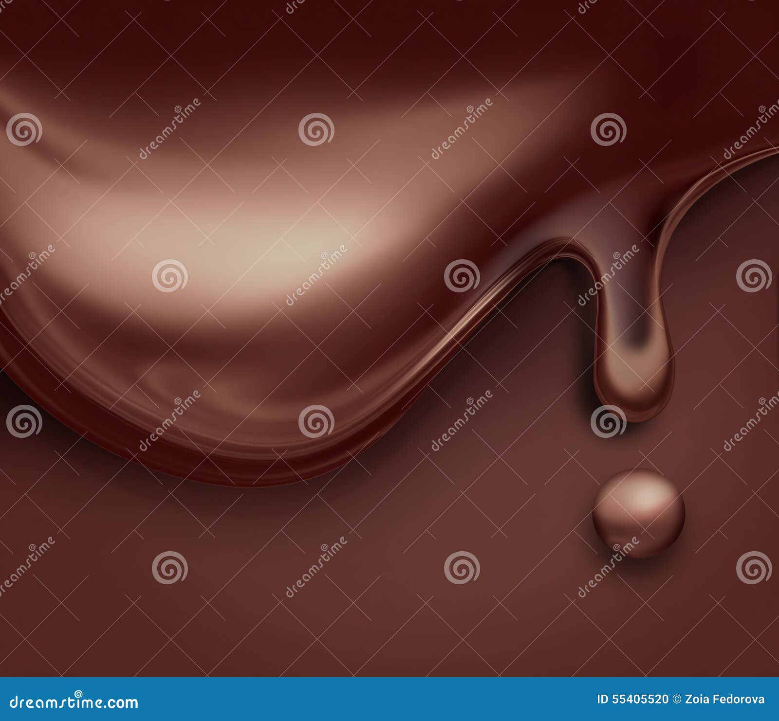 Liquid Chocolate Circle Vector Illustration | CartoonDealer.com #215843954
