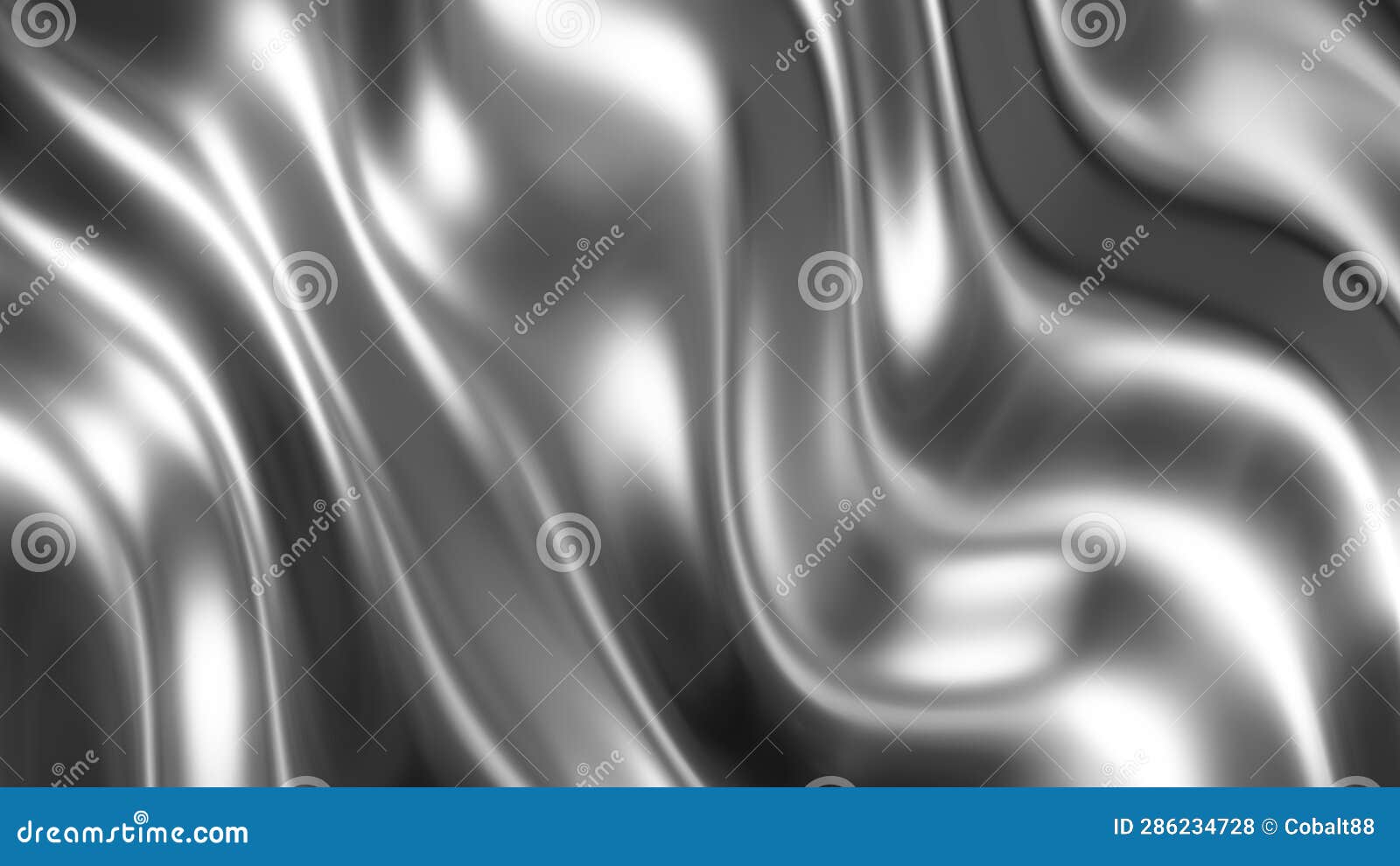 Liquid Chrome Waves Background, Shiny and Lustrous Metal Pattern ...