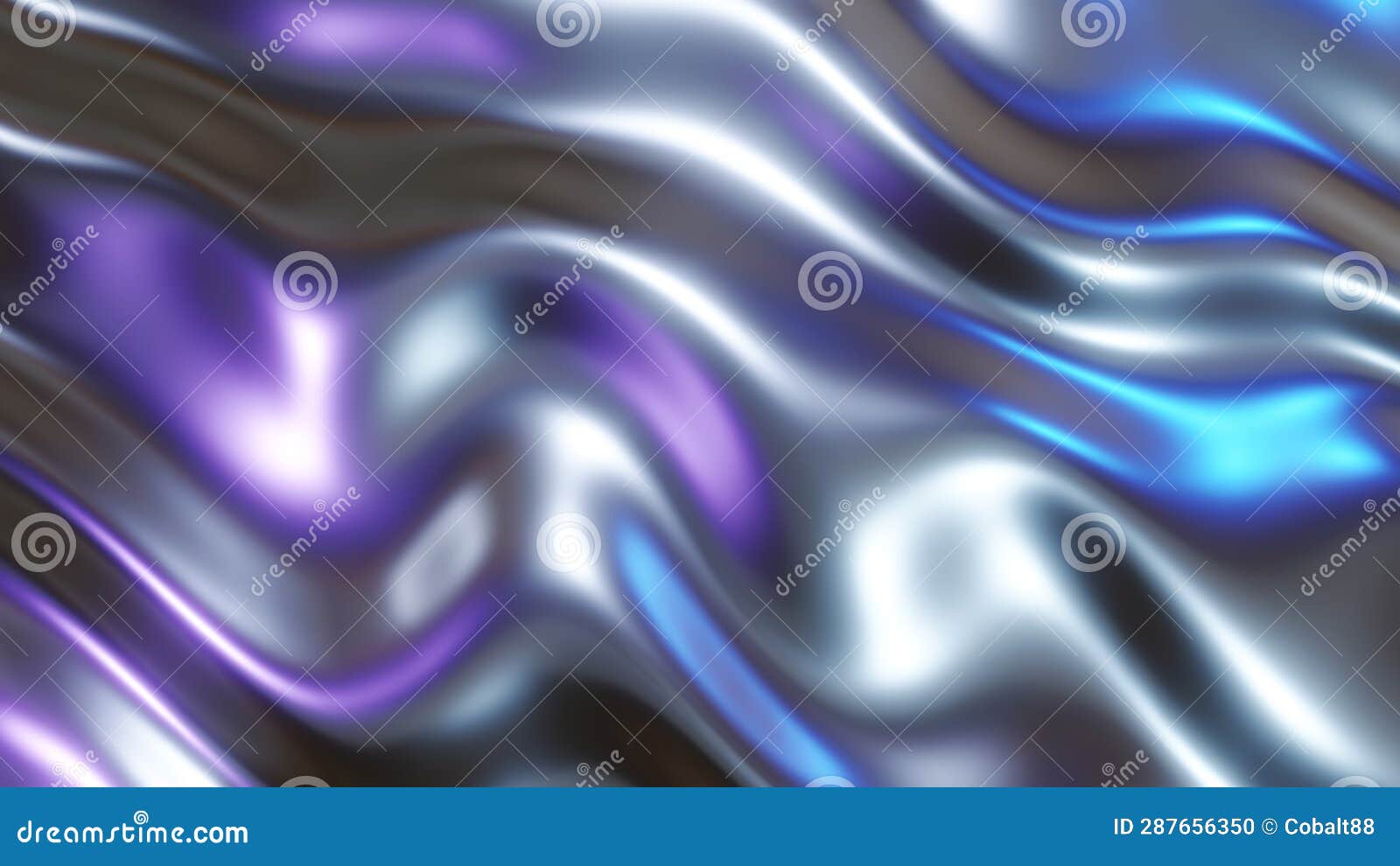 Liquid Chrome Waves Background, Shiny And Lustrous Metal Pattern ...