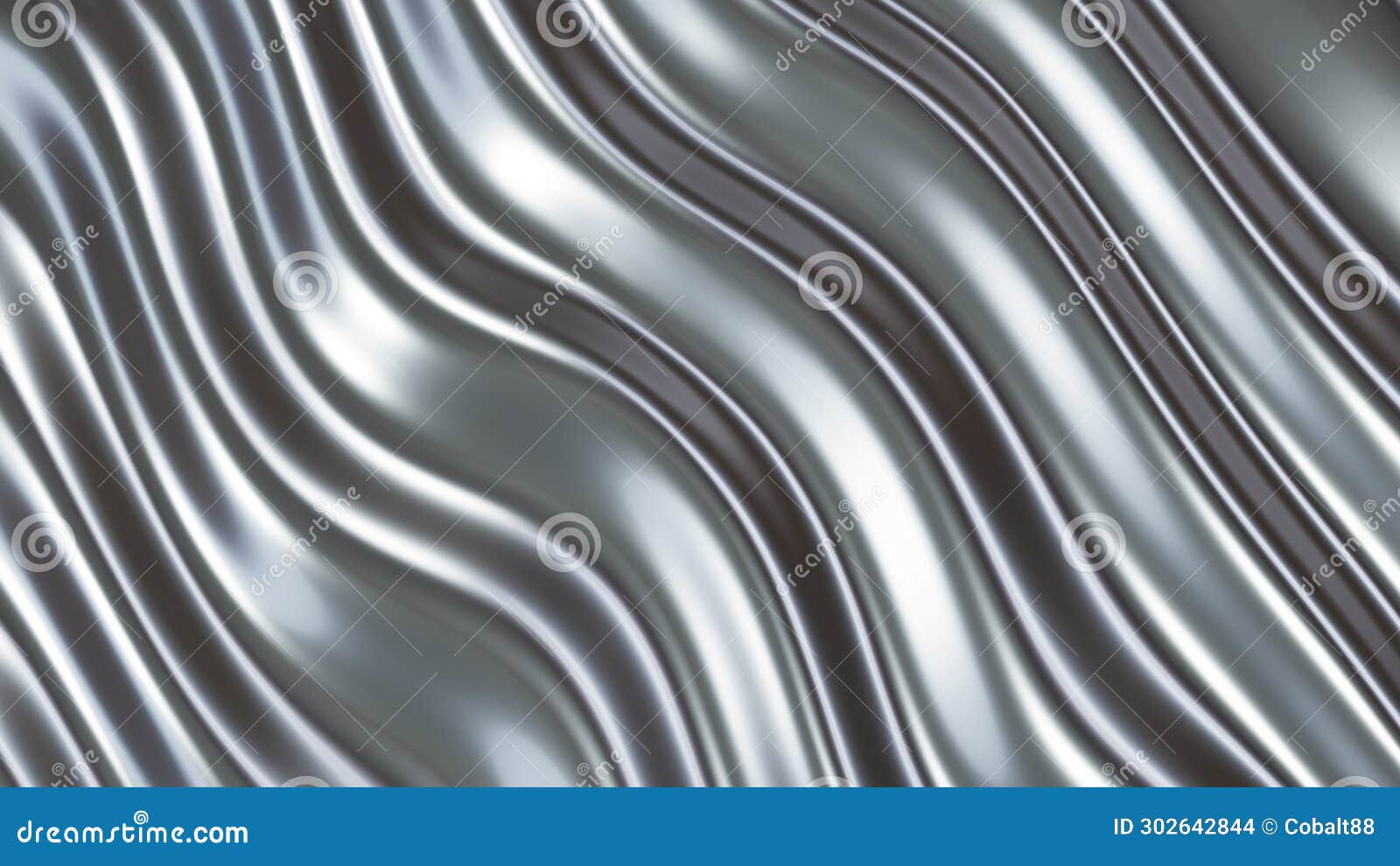 Liquid Chrome Waves Background, Shiny and Lustrous Metal Pattern ...