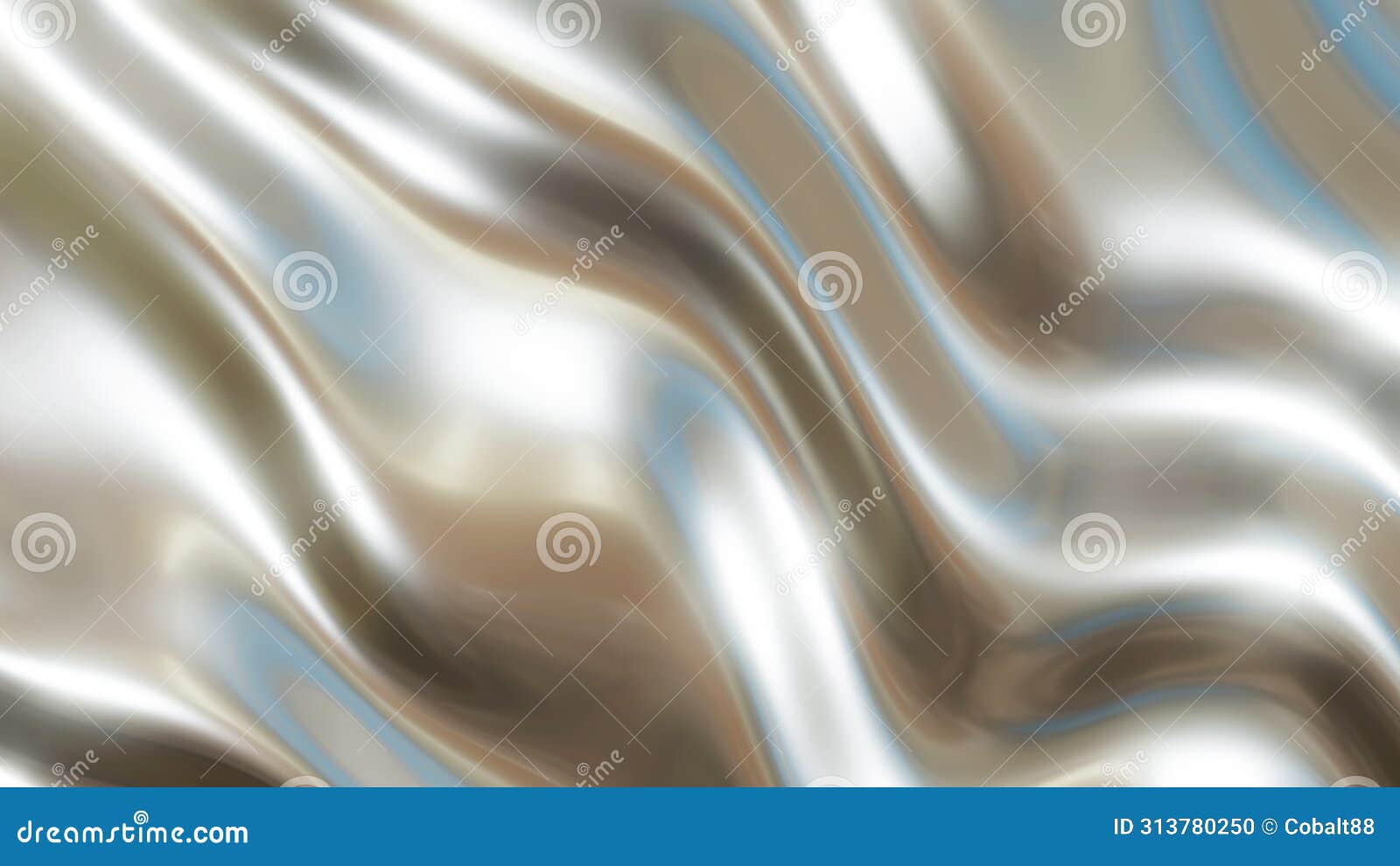 Liquid Chrome Waves Background, Shiny And Lustrous Metal Pattern ...