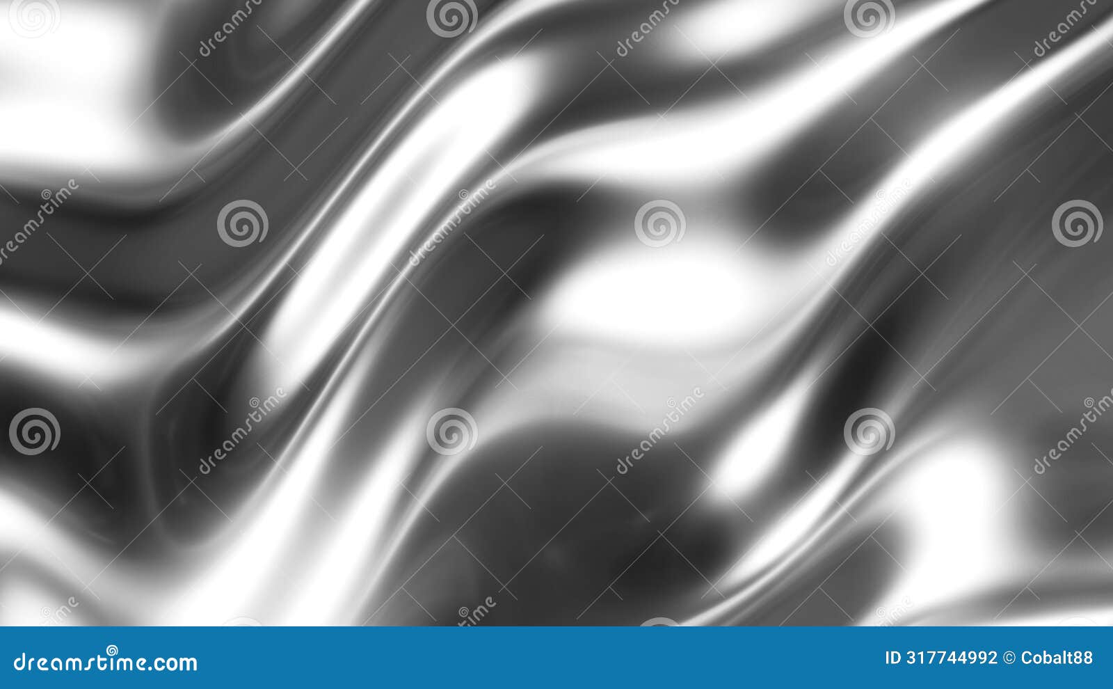 Liquid Chrome Waves Background, Shiny and Lustrous Metal Pattern ...