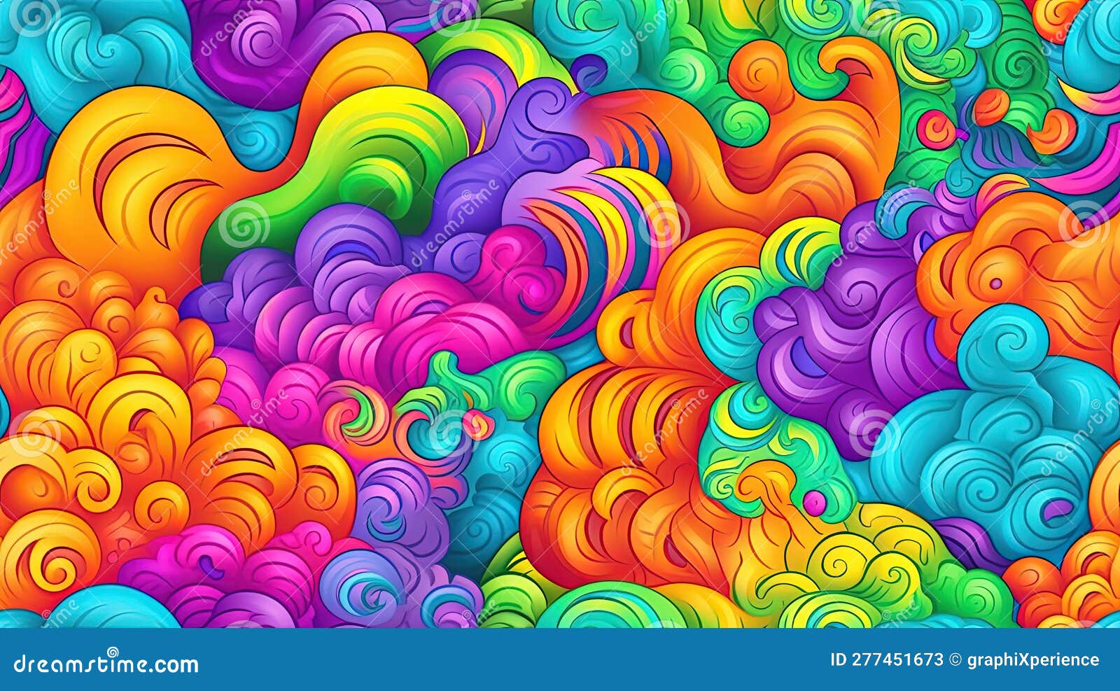 Vivit Color Fabric Pattern Design Stock Illustration - Illustration of ...