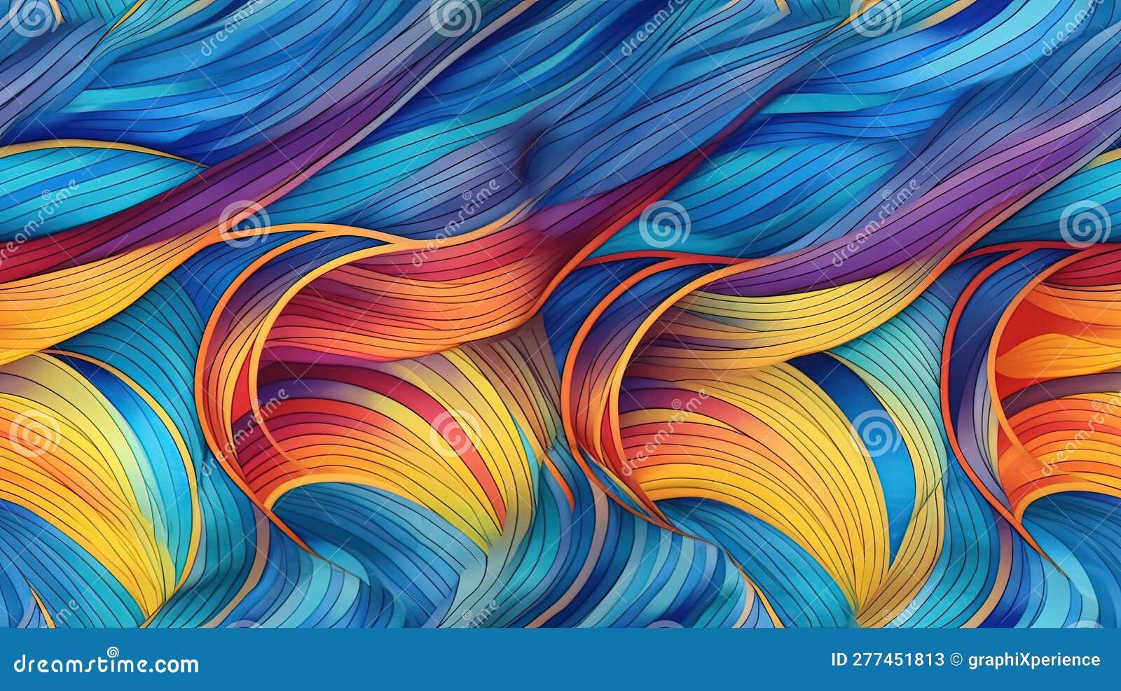 Vivit Color Fabric Pattern Design Stock Illustration - Illustration of ...