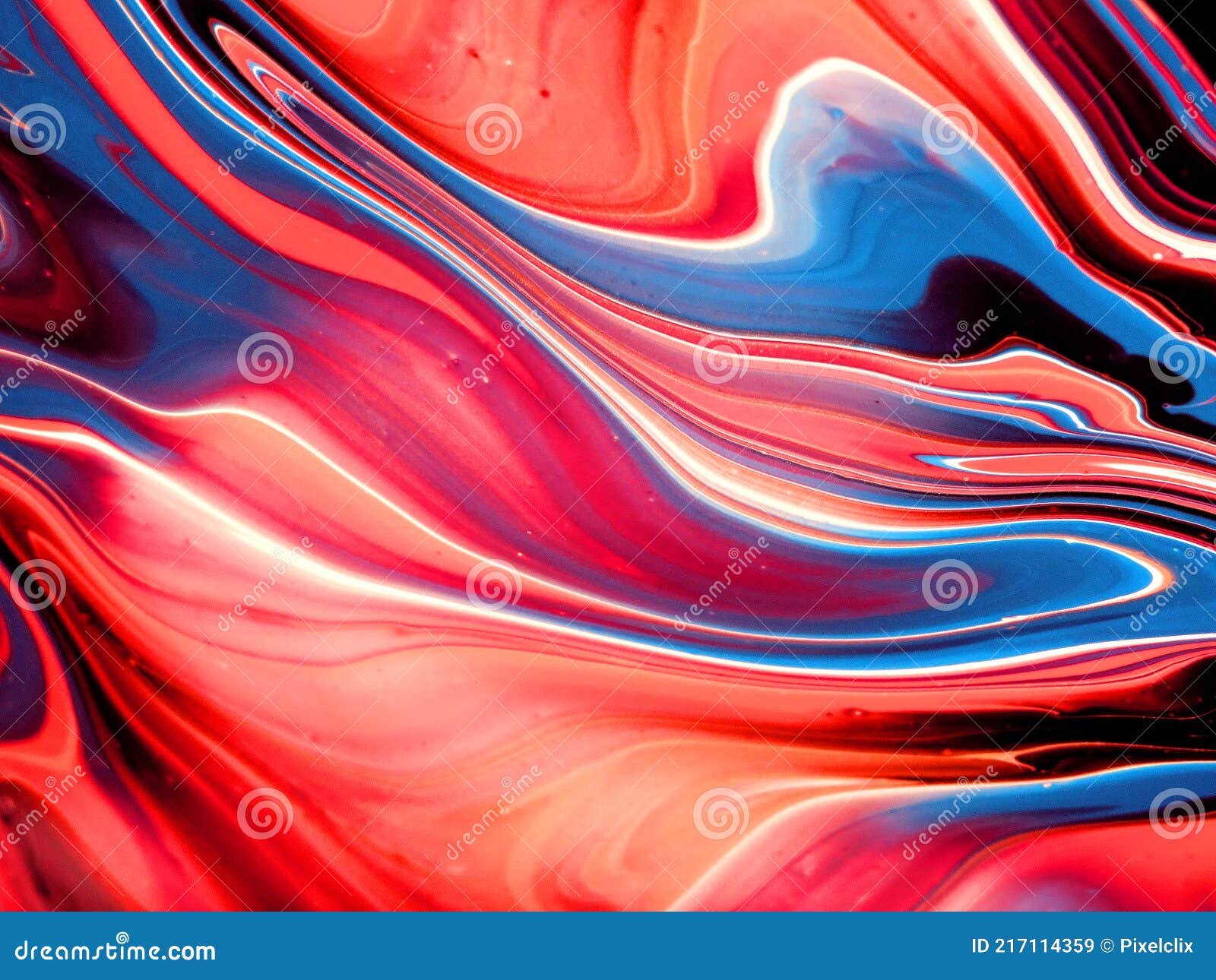 Liquid Color Lines Oil Paint Work. Stock Image - Image of color, work ...