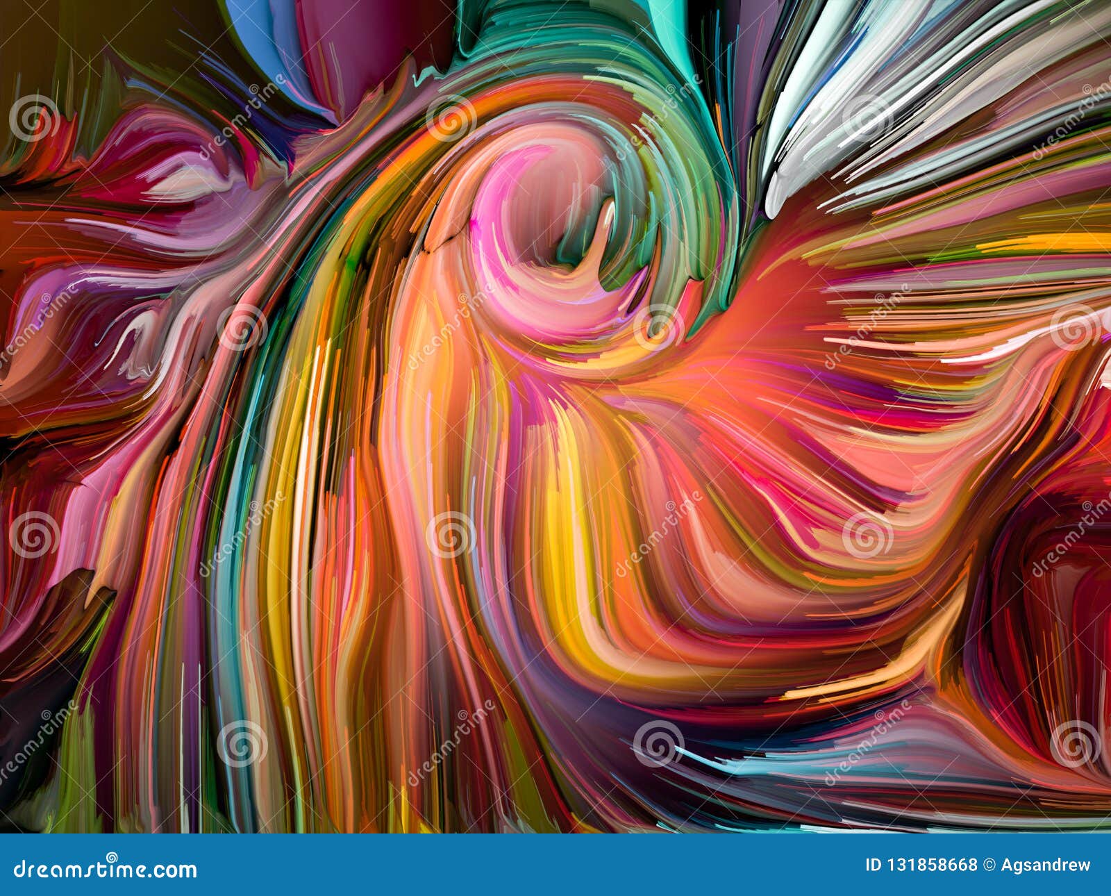 Visualization of Fused Colors Stock Illustration - Illustration of ...