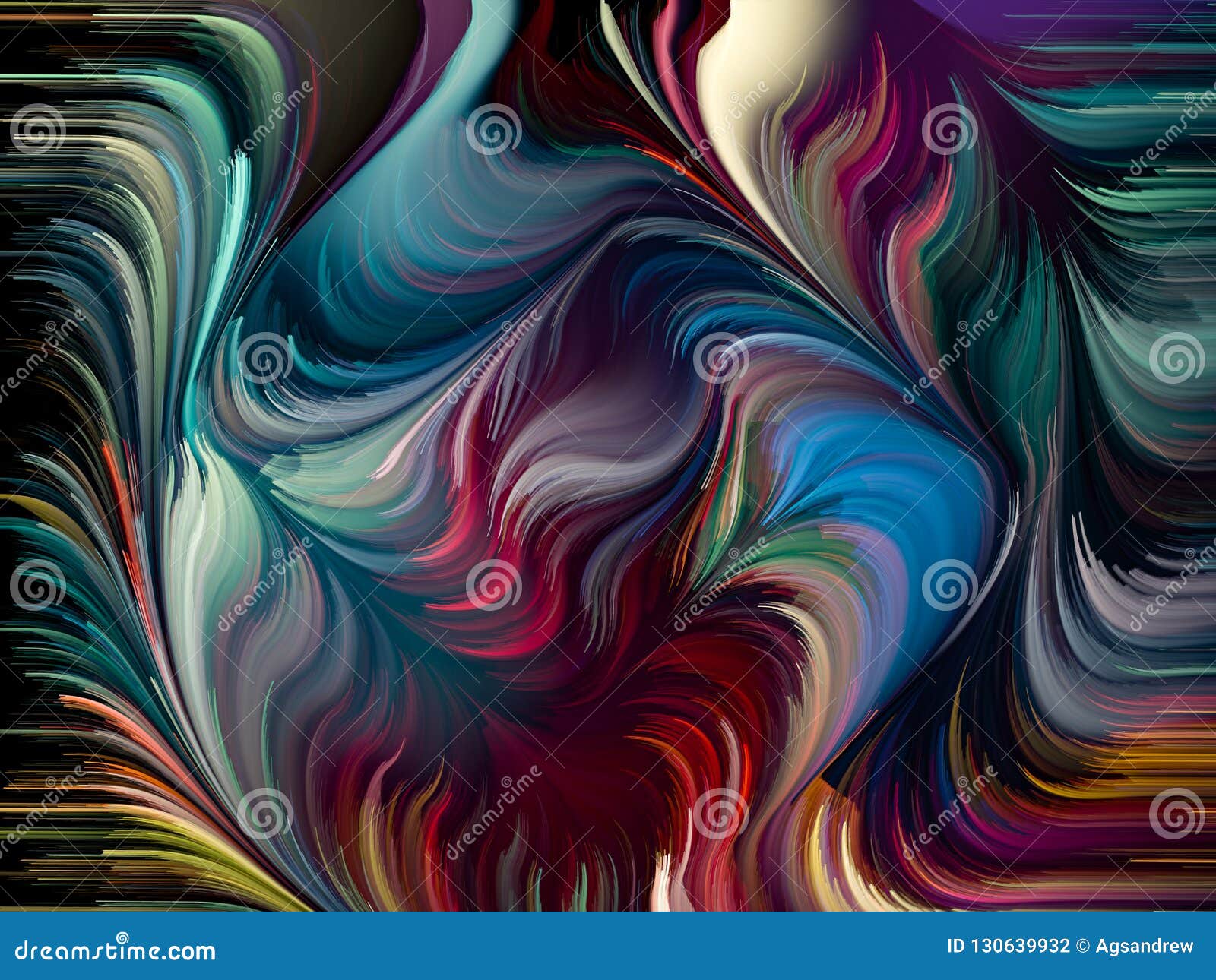 Realms of Fused Colors stock illustration. Illustration of paint ...