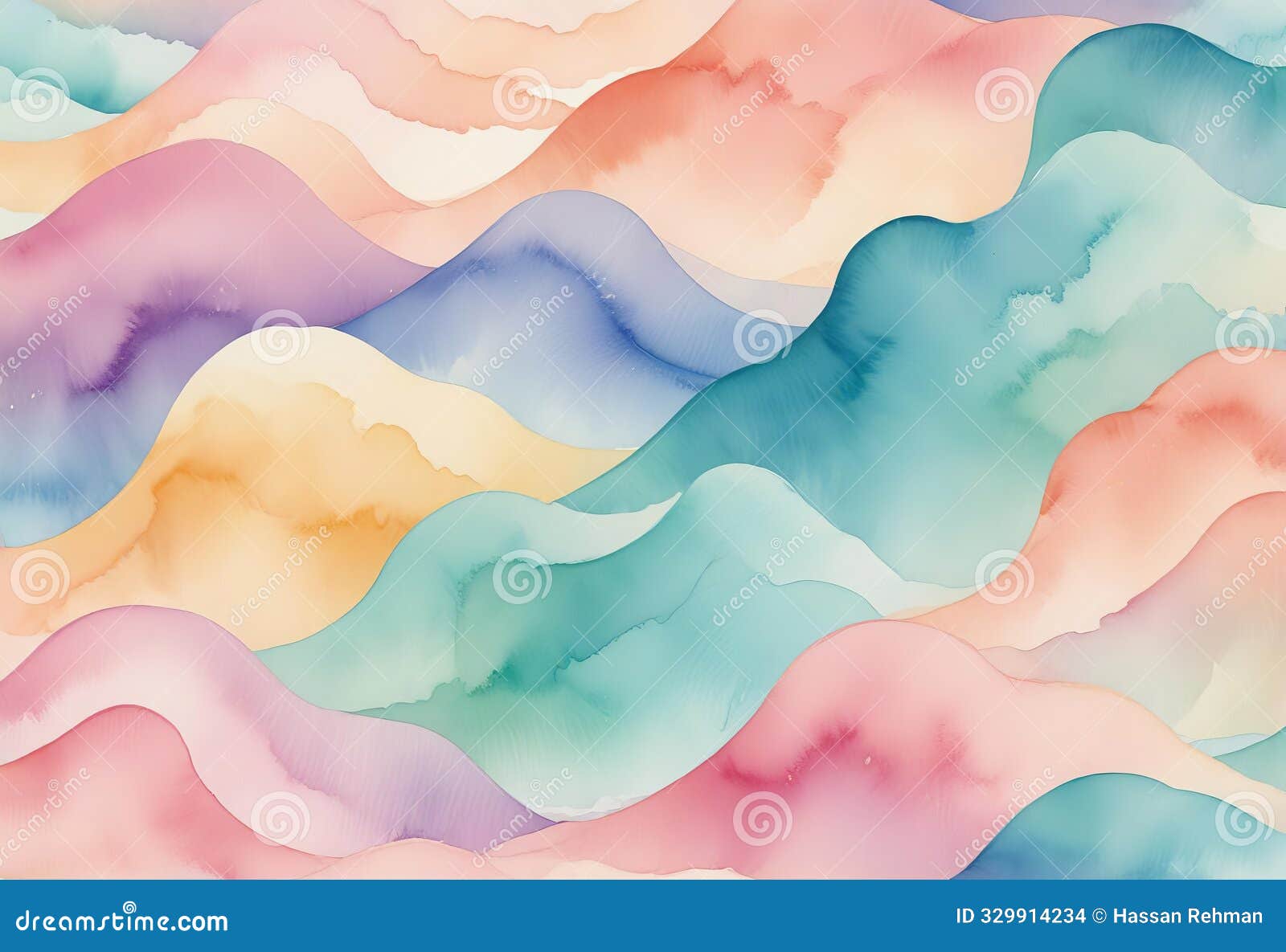 Liquid Color Waves Gently Flowing in the Background Stock Illustration ...
