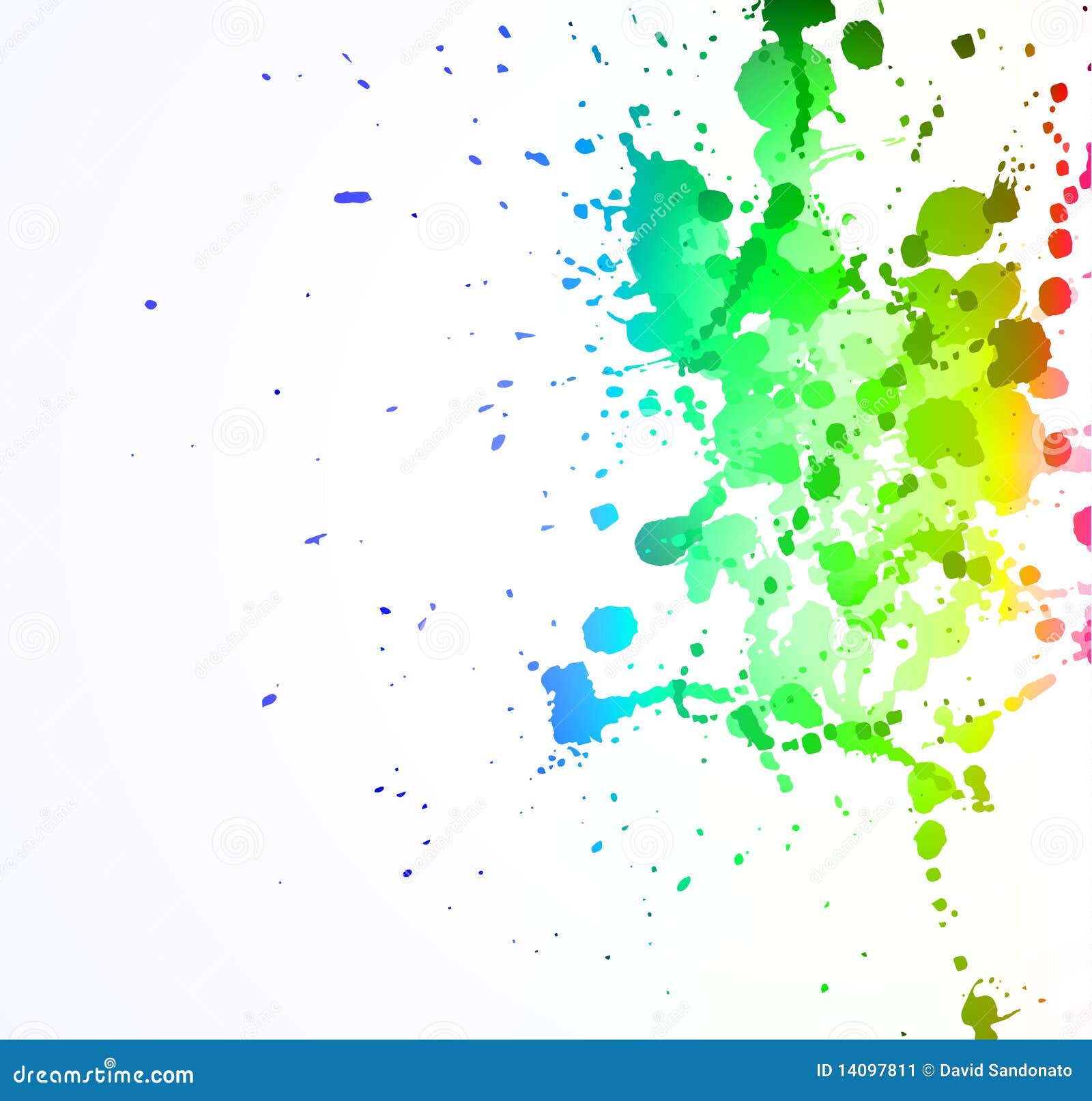 Liquid Colorful Square. Abstract Gradient Rectangle Shape With Splash ...