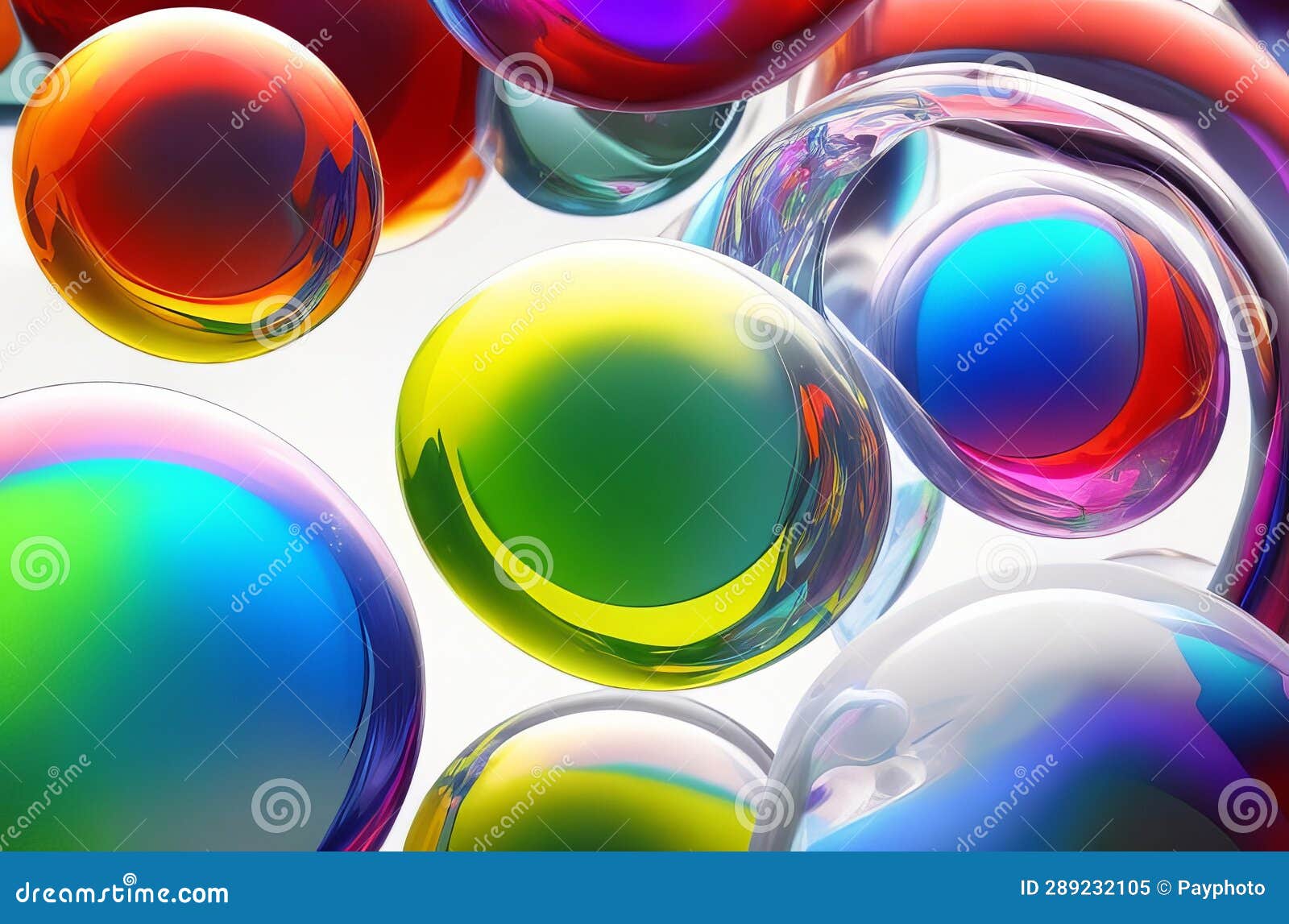 Liquid Colors in a Transparent Orb and Bubbling Glass Spinning in ...