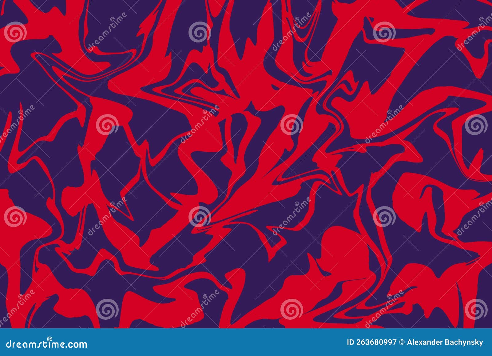 Liquid Cover Poster with Modern Uv Color. Multicolored Abstract ...