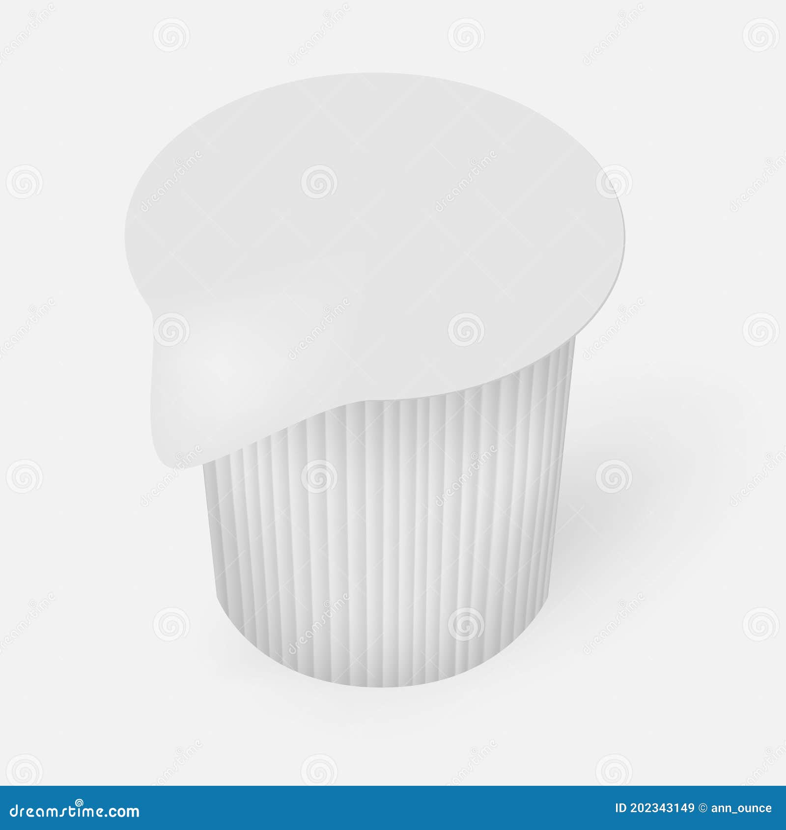 Liquid Coffee Creamer Single, Portioned Plastic Container - Template ...