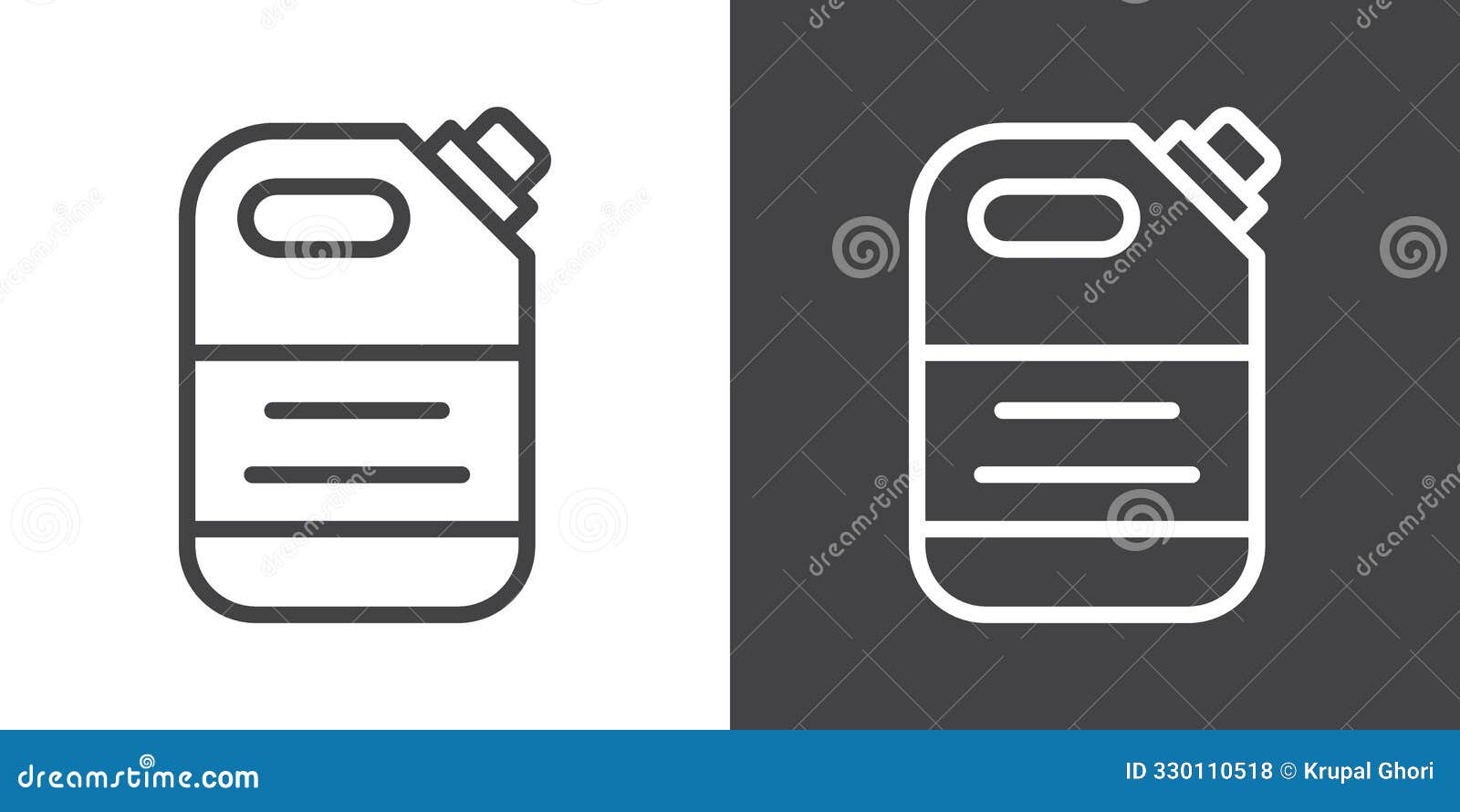 Liquid Detergent Icon Flat Vector Set Outline Stock Illustration ...