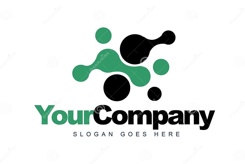 Liquid Dots Logo stock illustration. Illustration of graphic - 27438291
