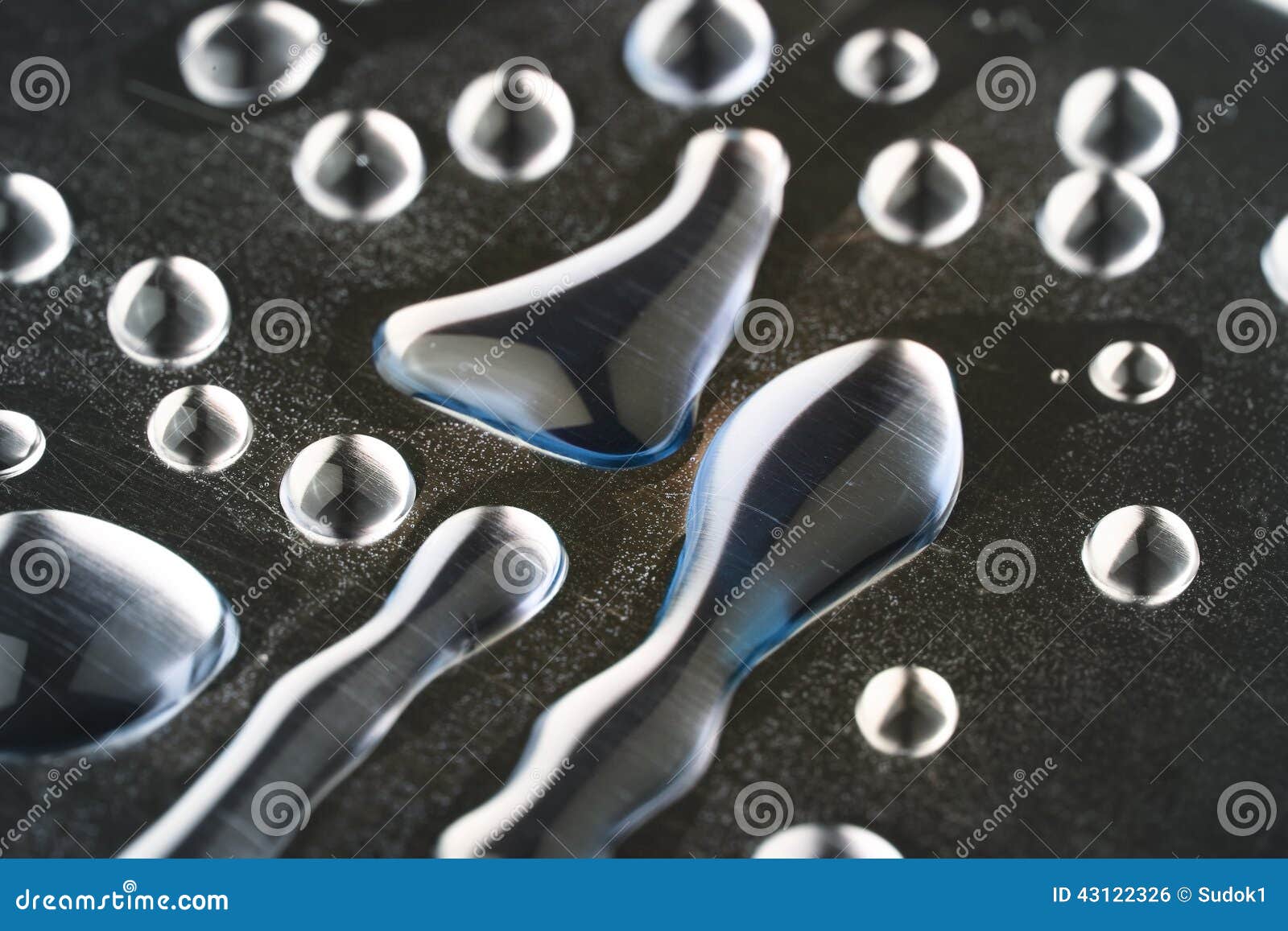 The Liquid Droplets on the Metal Stock Photo - Image of engine, actions ...